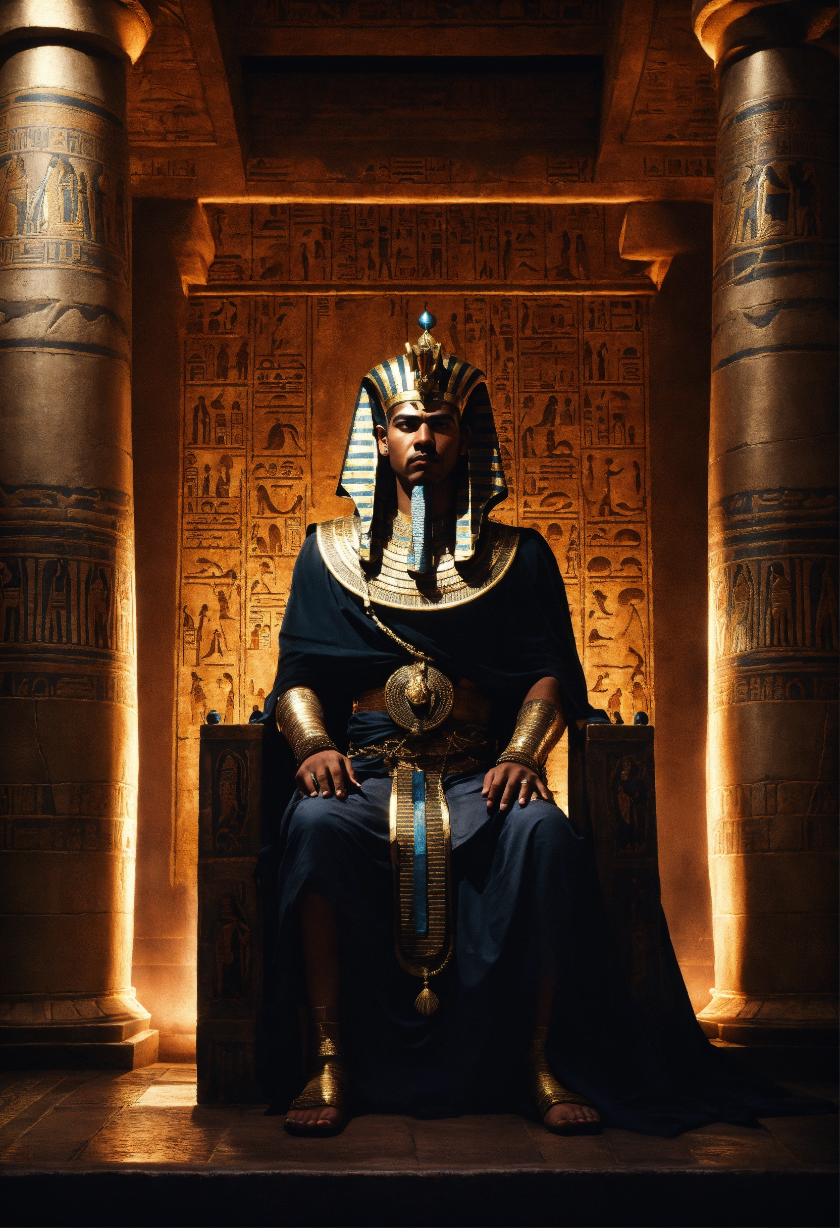 Lexica - Dark fantasy portrait Evil ancient Egyptian male Pharaoh ...