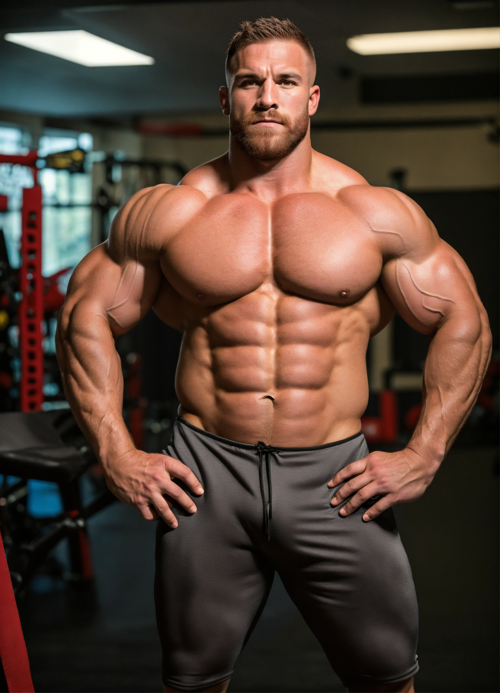 Lexica - 30-year-old wrestler with big muscles, bodybuilder, big