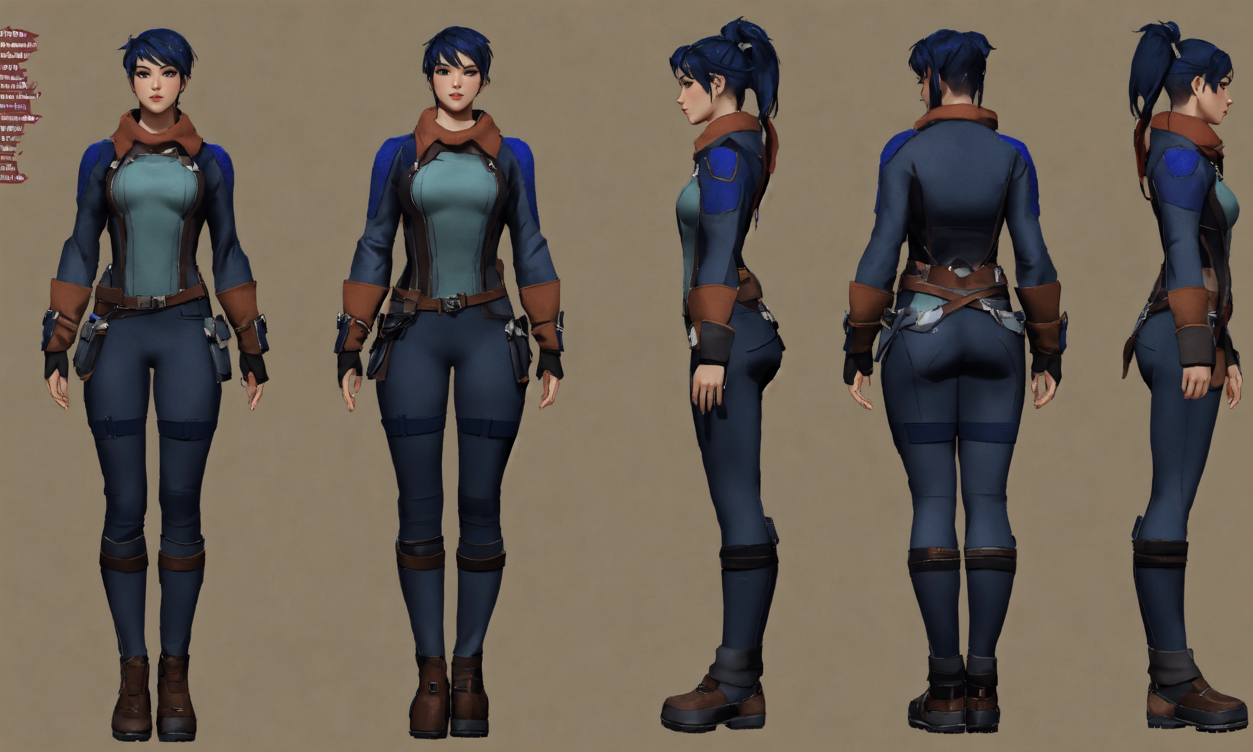 Lexica - Character sheet, full body, reference sheet, character model ...