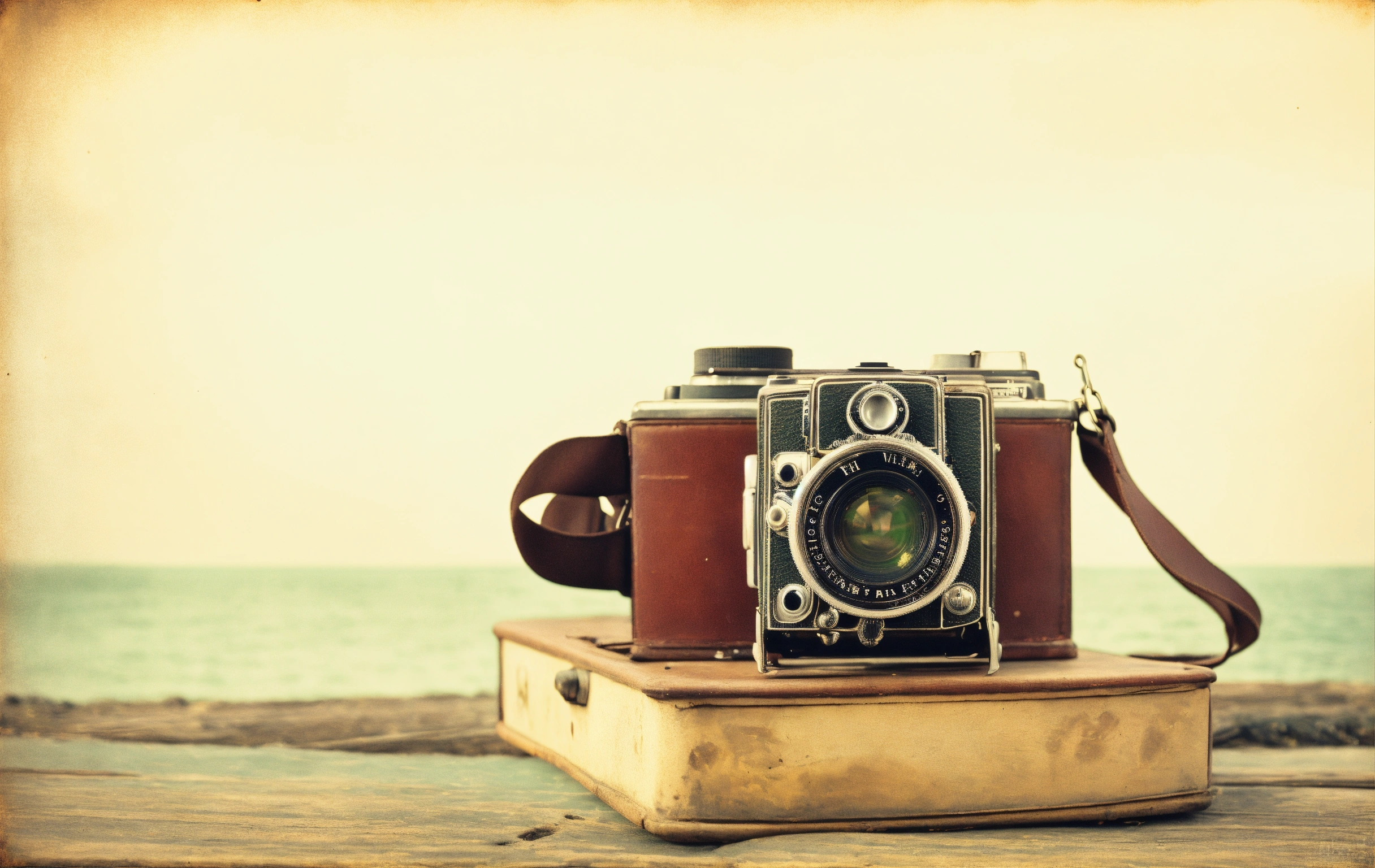 Lexica - Vintage argentic photograph of a vintage camera