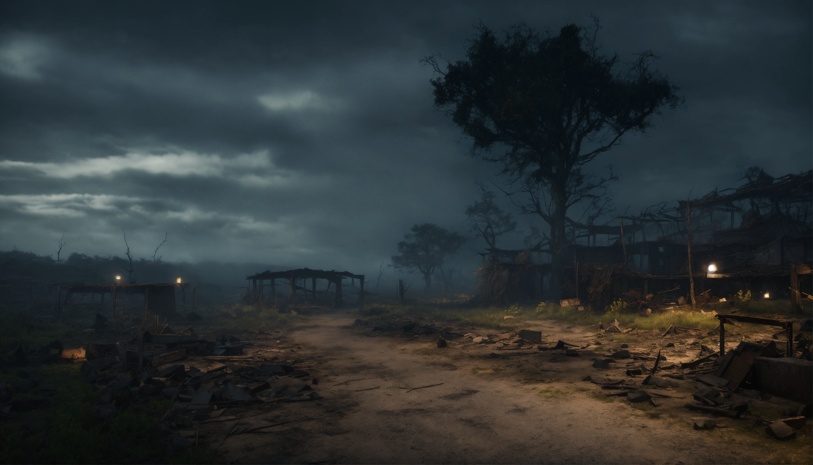 Lexica - NIGHT . DARK NIGHT. digital image of a dark and eerie nature ...