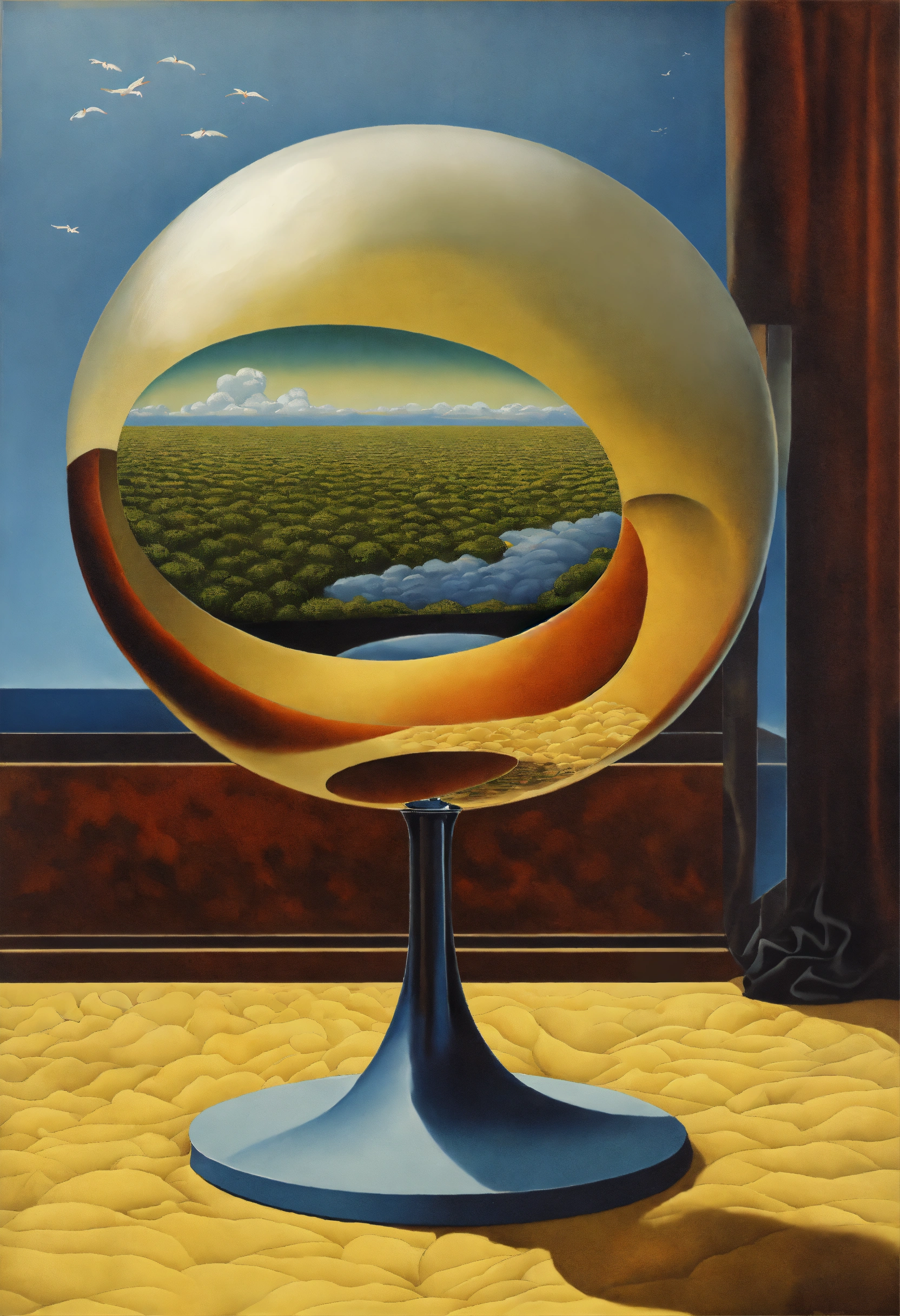 Lexica - "Crowl in the form of Consciousness" by Rene Magritte a ...