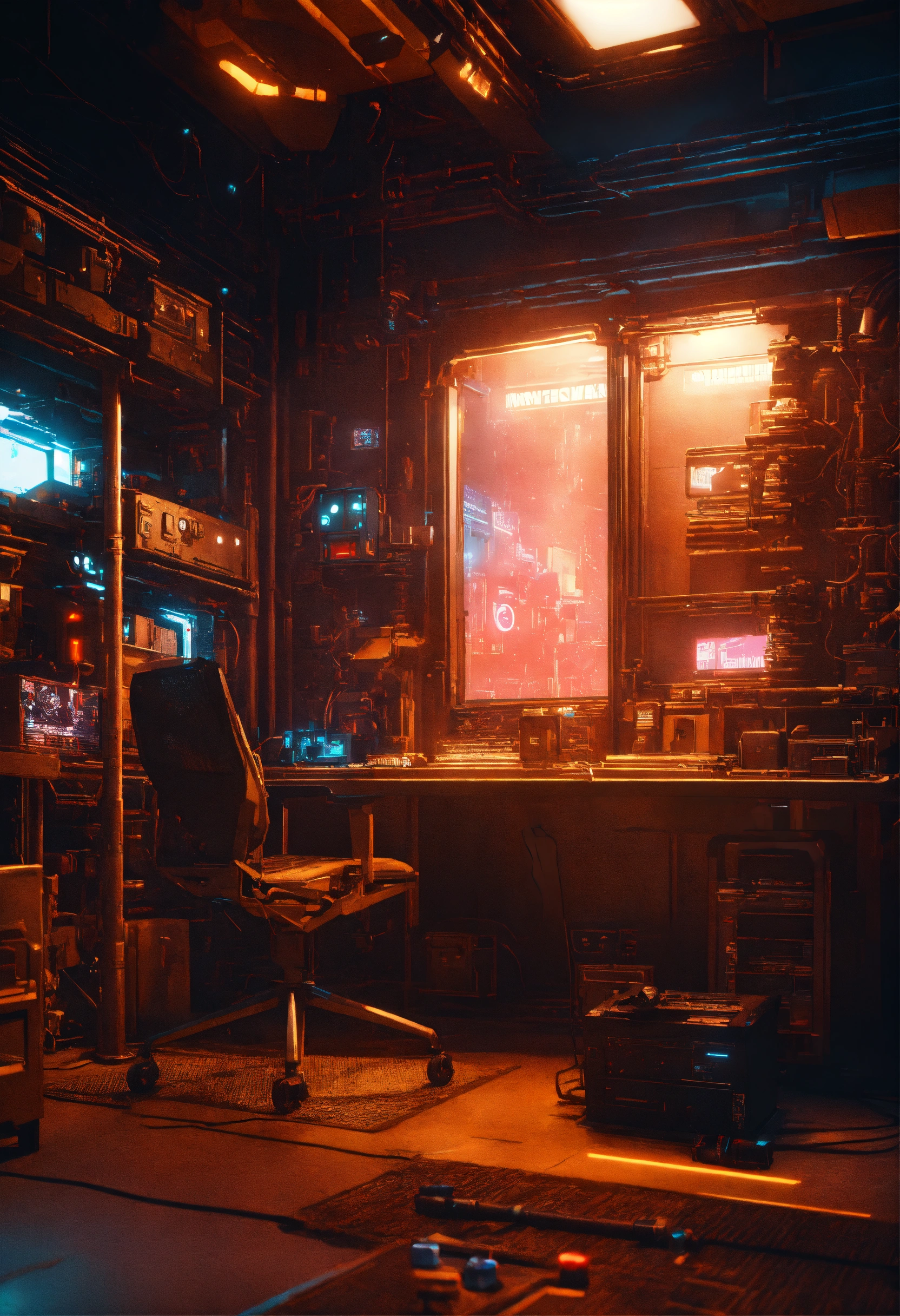 Lexica - Mechanized room, cyberpunk, intricate details, Arnold render ...