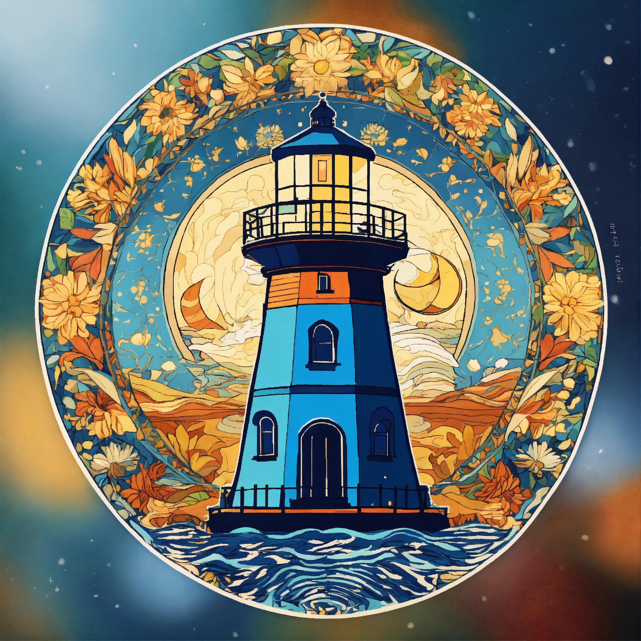 Lexica - Lighthouse van gogh Mandalas, intricate detail, clear, clean ...