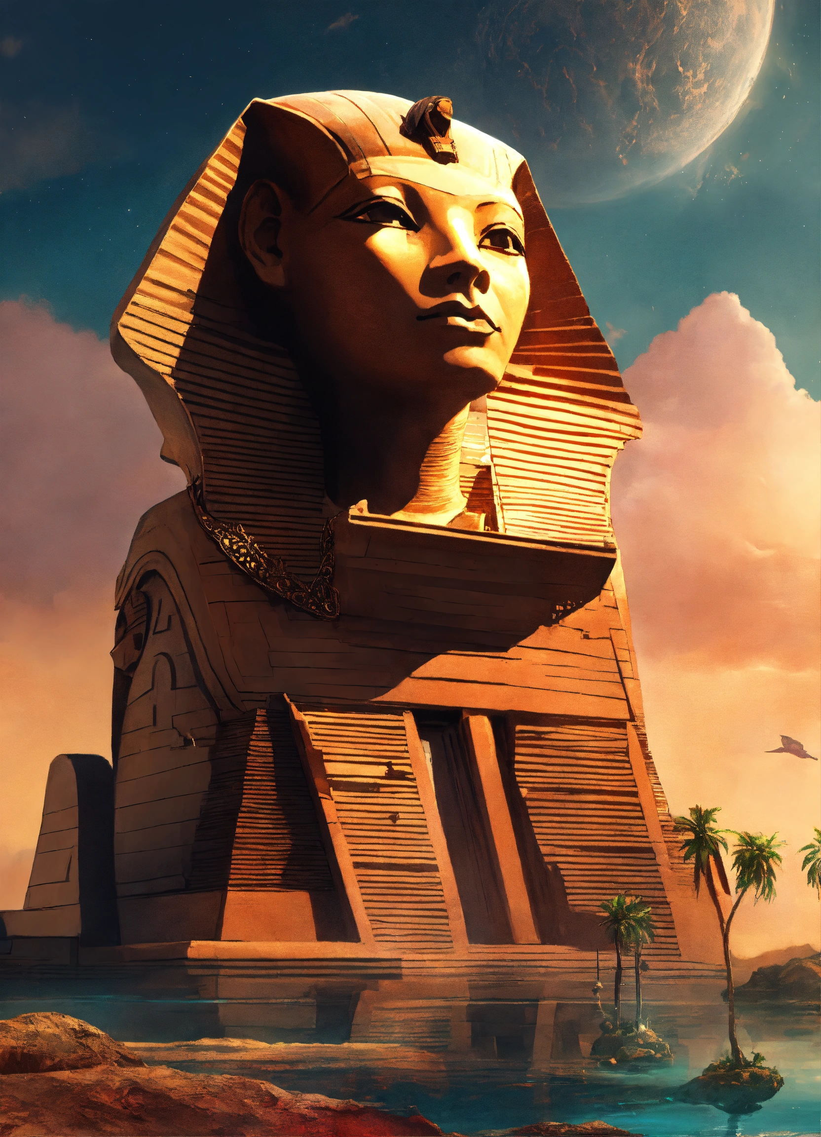 Lexica - Sphinx evolves on a floating island in the techno dimension.