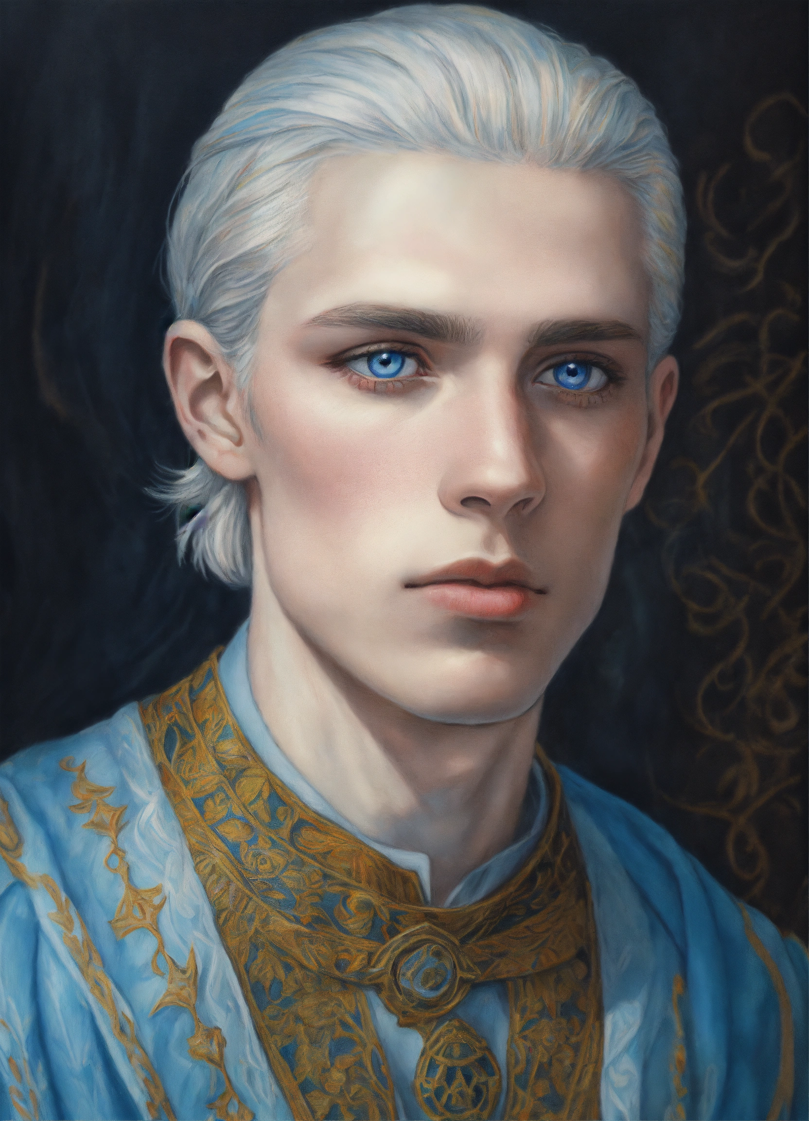 Lexica - Realistic colored pencil illustration of Portrait of a ...