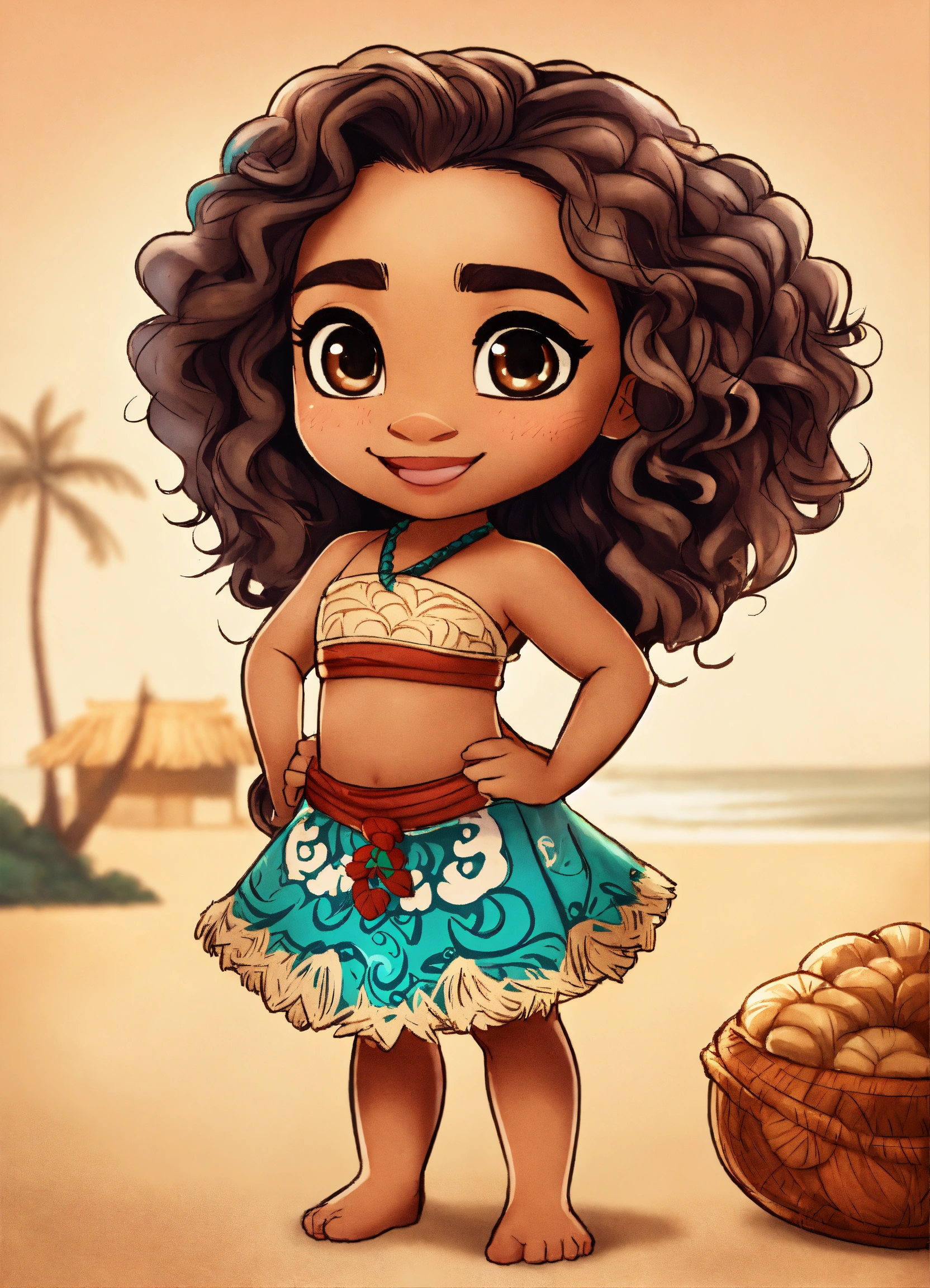 Lexica - Disney Moana in chibi style