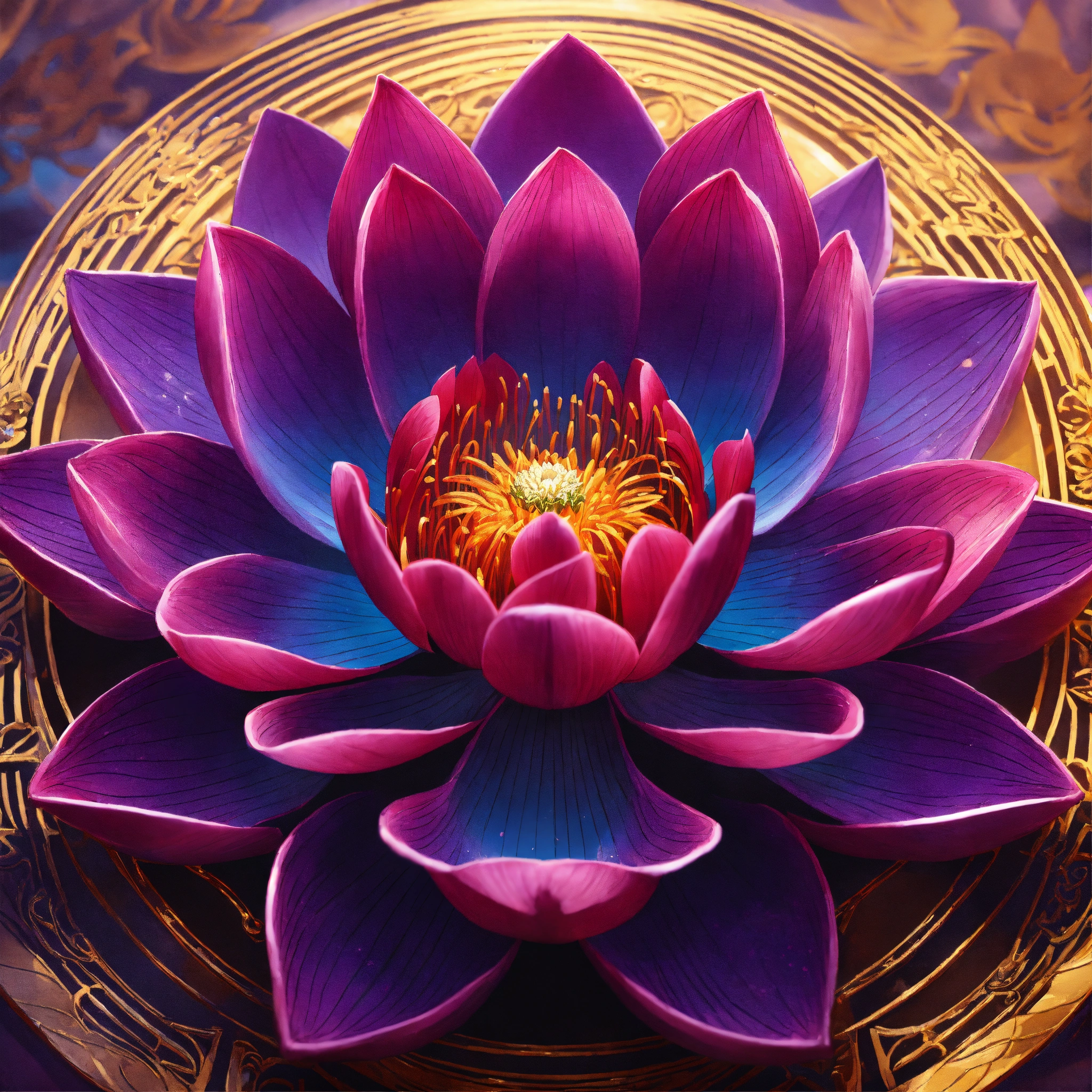Lexica - Centered detailed portrait of lotus flower, intricate, elegant ...