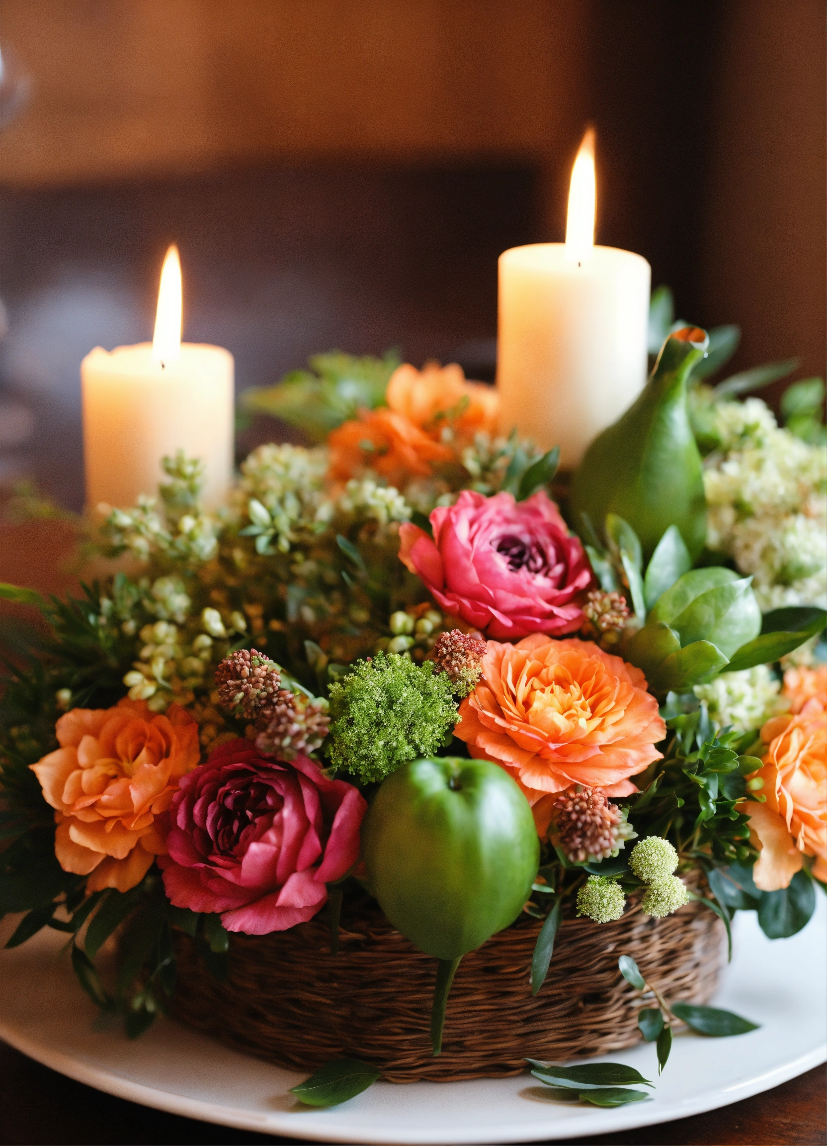 Lexica - An artistic table centerpiece, realistic images.