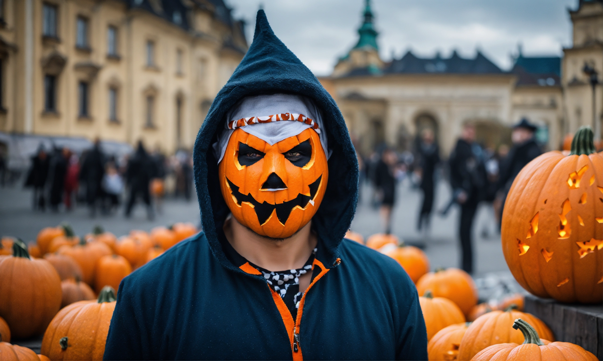 Lexica - An ordinary face without a mask or makeup, Halloween style ...