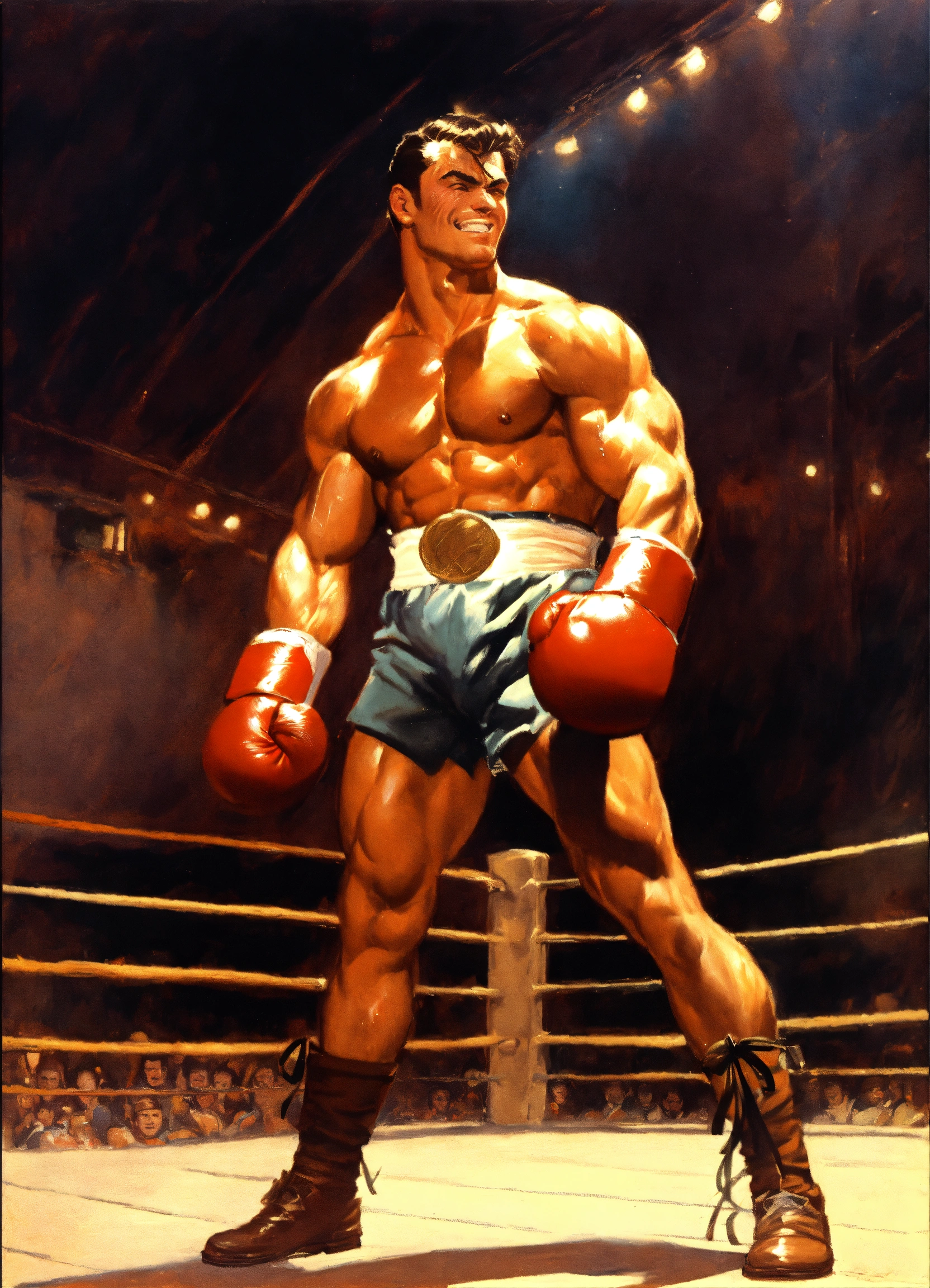 Lexica - Frank frazetta character, fabio, musclebound, boxer, Boxing ...