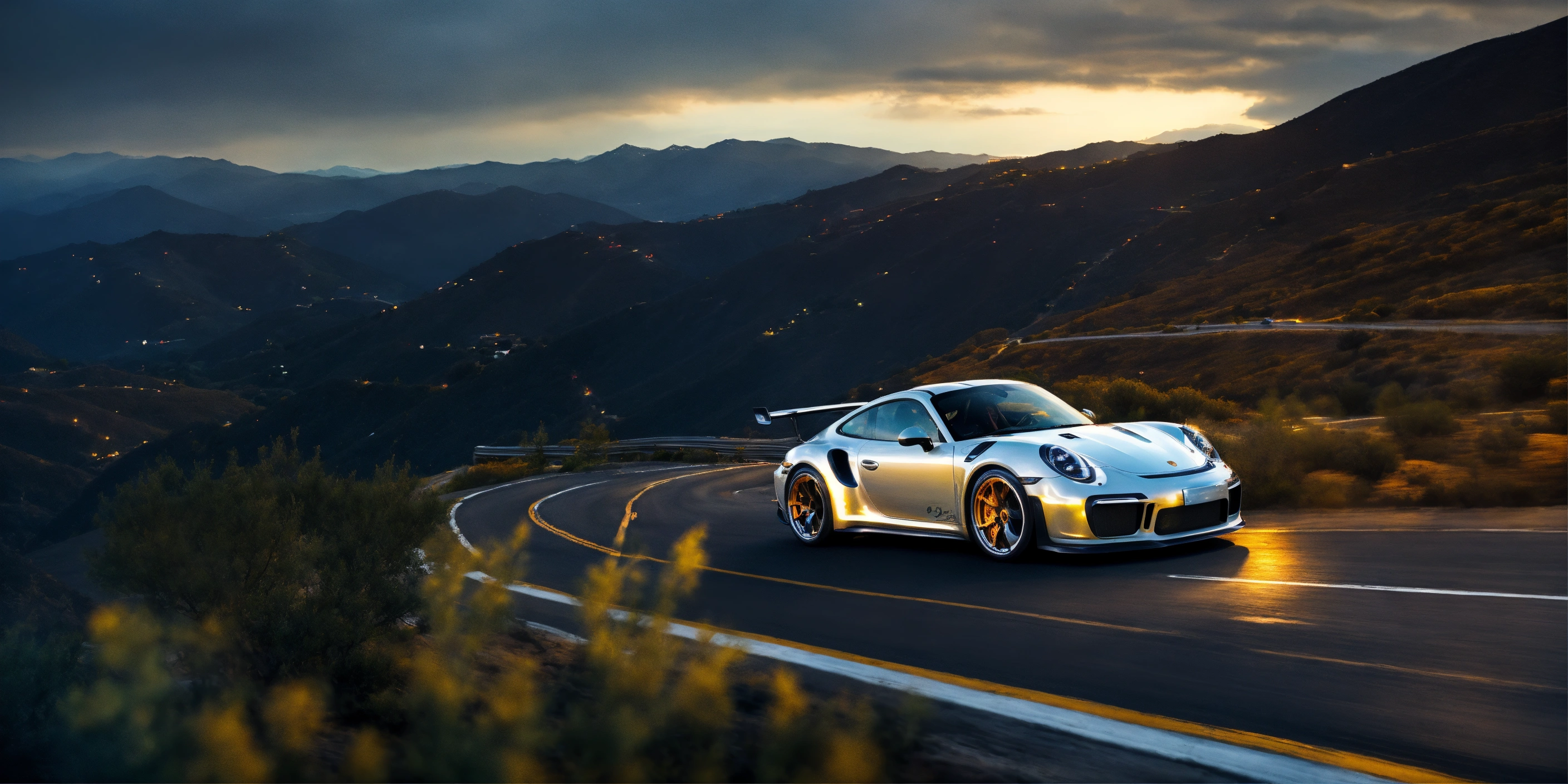 Lexica - Gran turismo syle breathtaking silver alpine white supercar ...