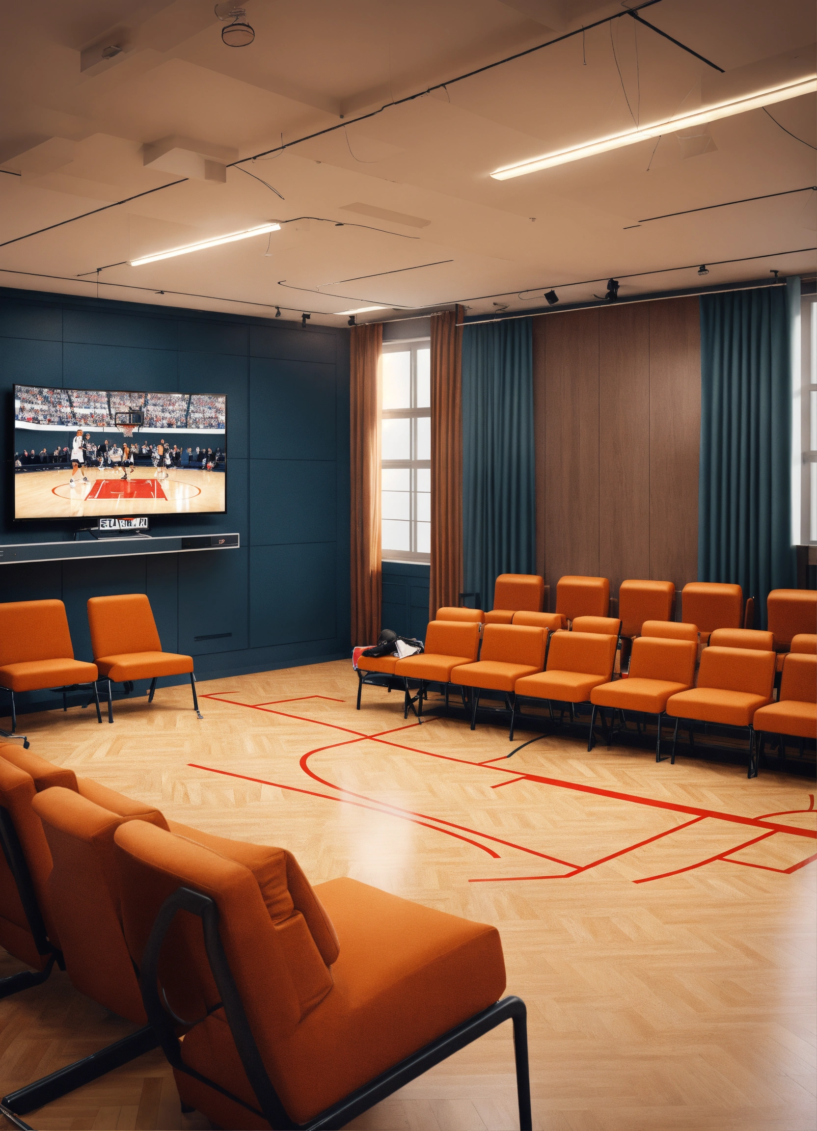 Lexica - A realistic picture of a briefing and media room for ...
