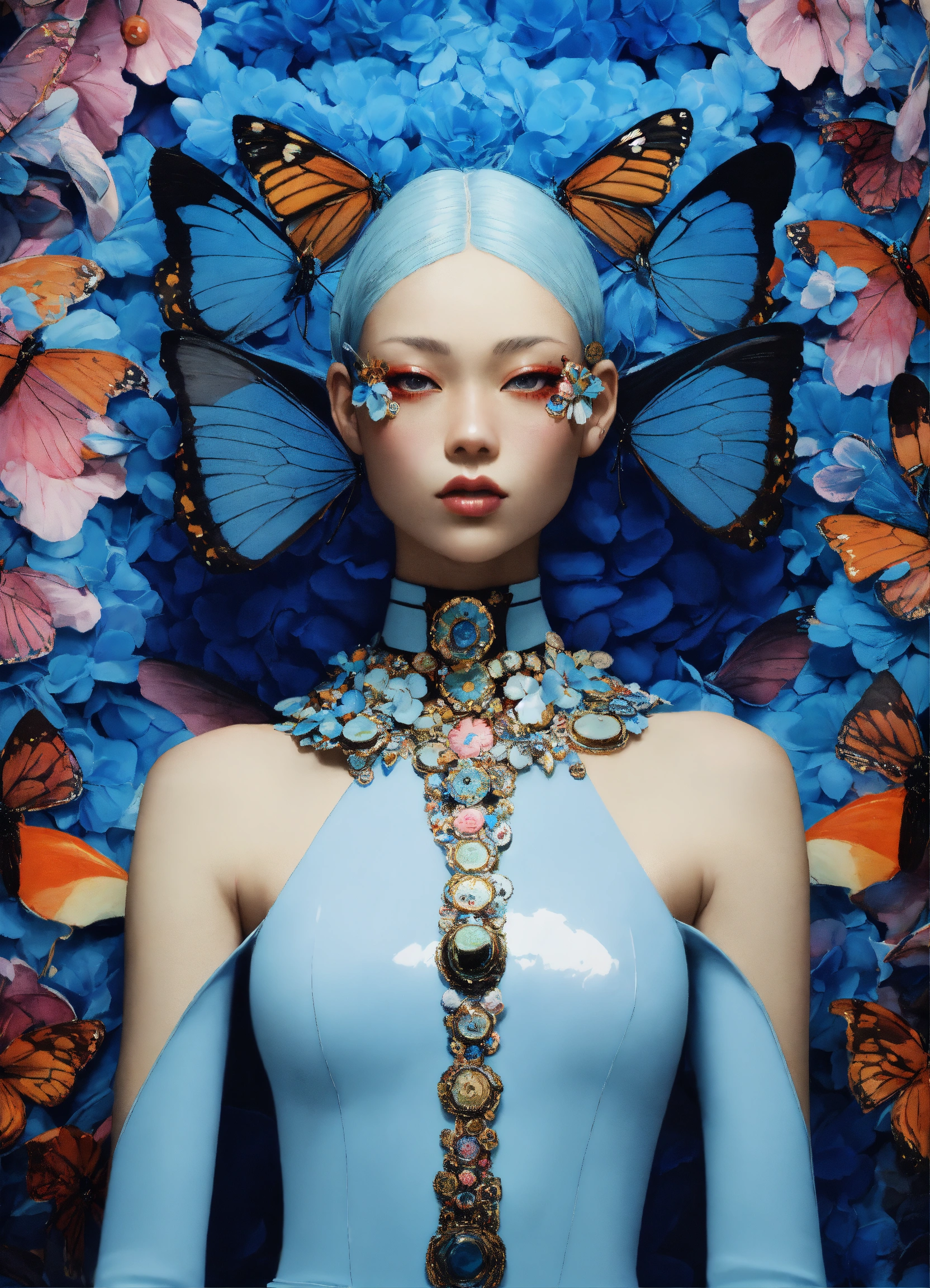 Lexica - Hot beauty creature girl face frontal symmetrical portrait ...