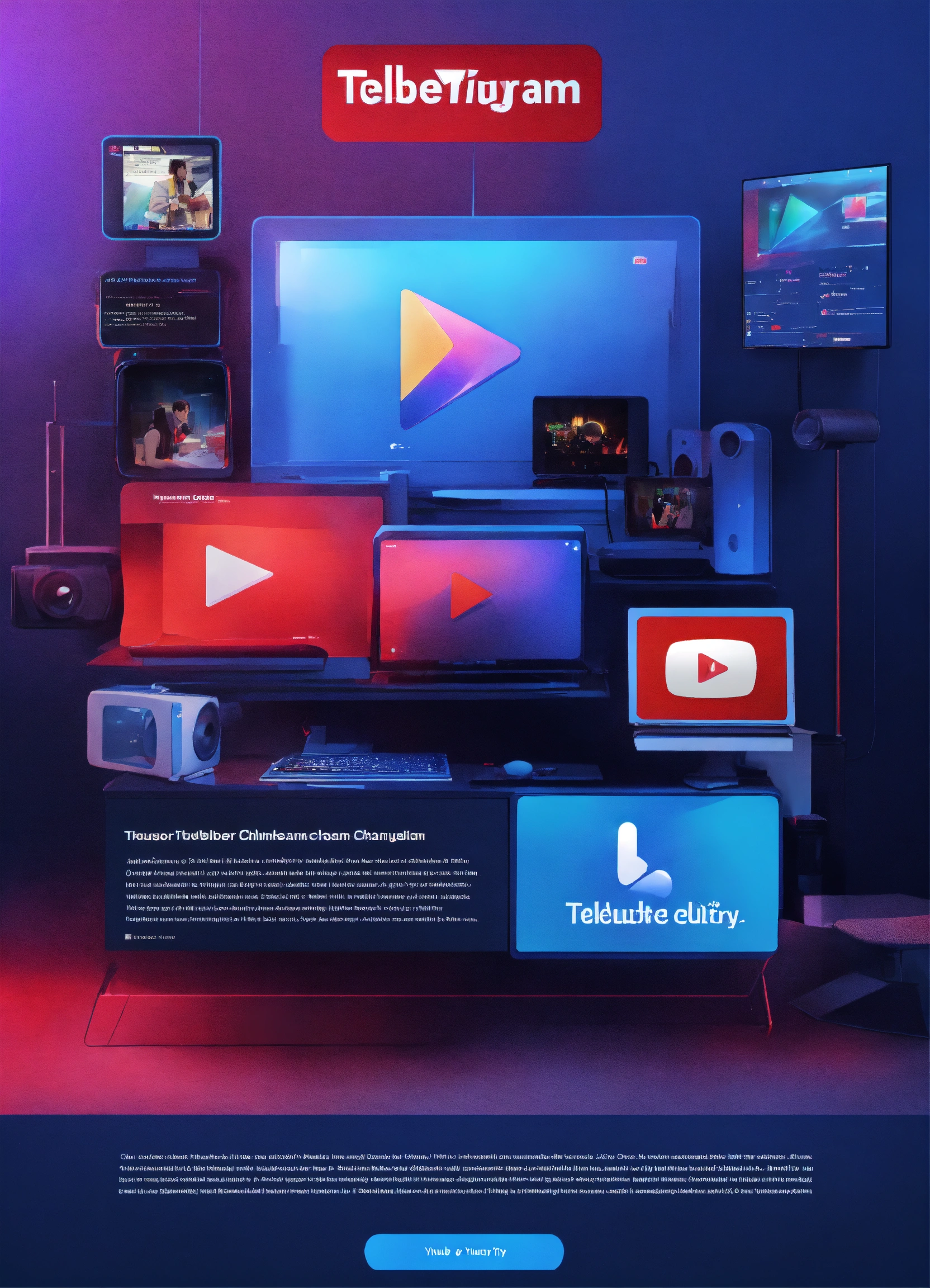 Lexica - Poster for channel telegrams on the topic of YouTube Create ...