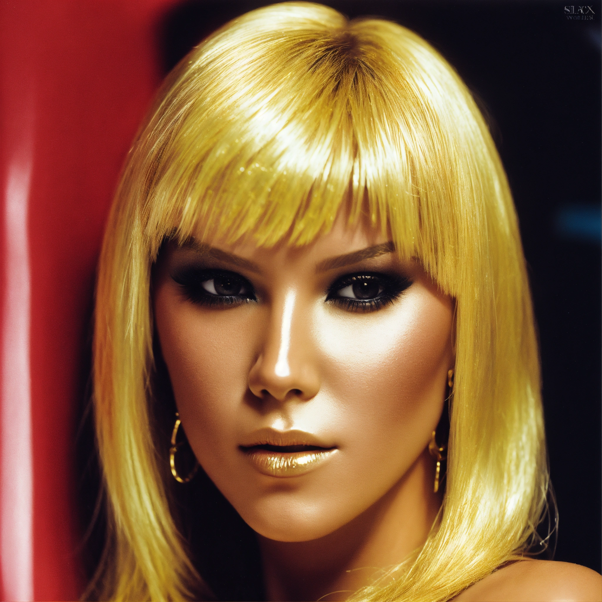 Lexica - Clear Glossy Clear Shiny Plastic Full Shiny Face Samantha Fox ...