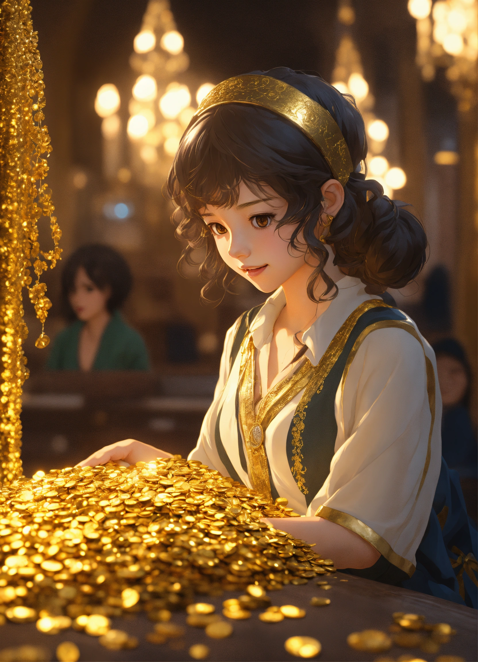 Lexica - Anime art of a Jewish girl, young girl, beautiful, detailed ...