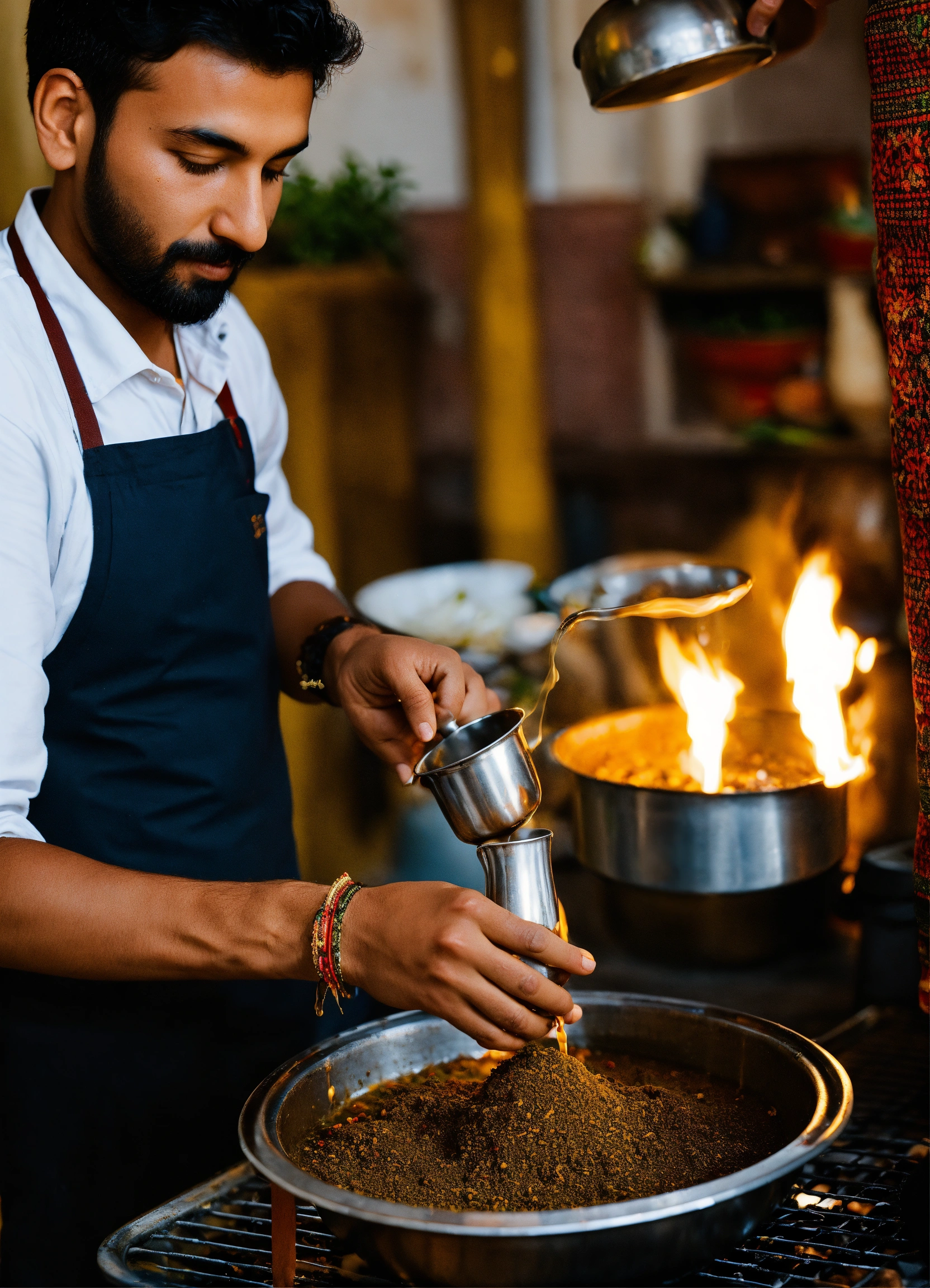 Lexica - Chai master pouring TANDOORI CHAI
