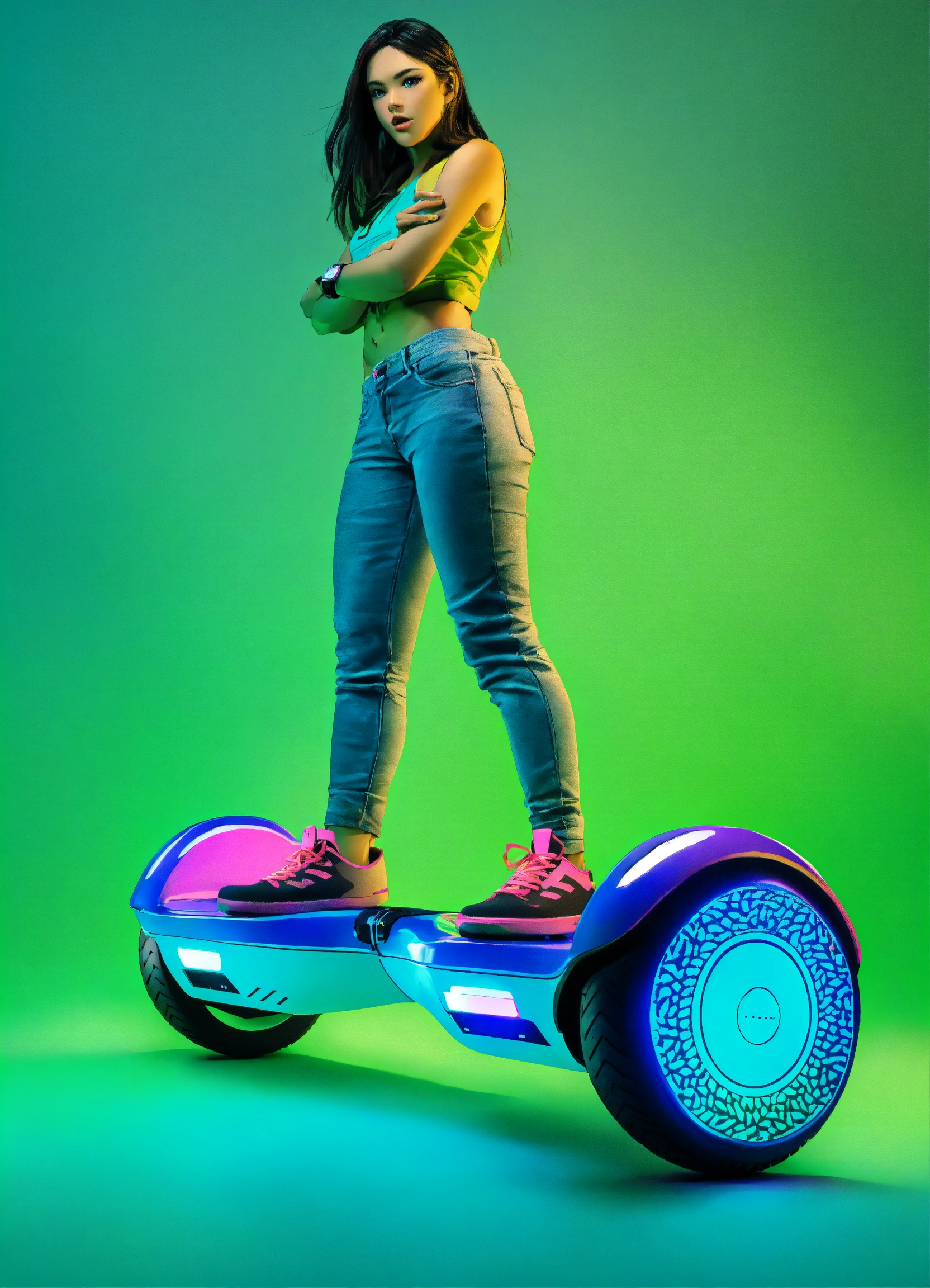 Lexica - Hoverboard on plain background. the hoverboard need to look ...