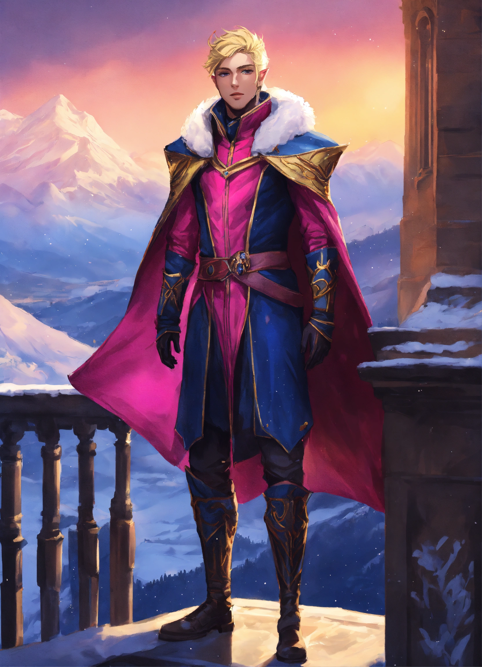 Lexica - Full body drawing of a sci fi high elf, royalty, futuristic ...