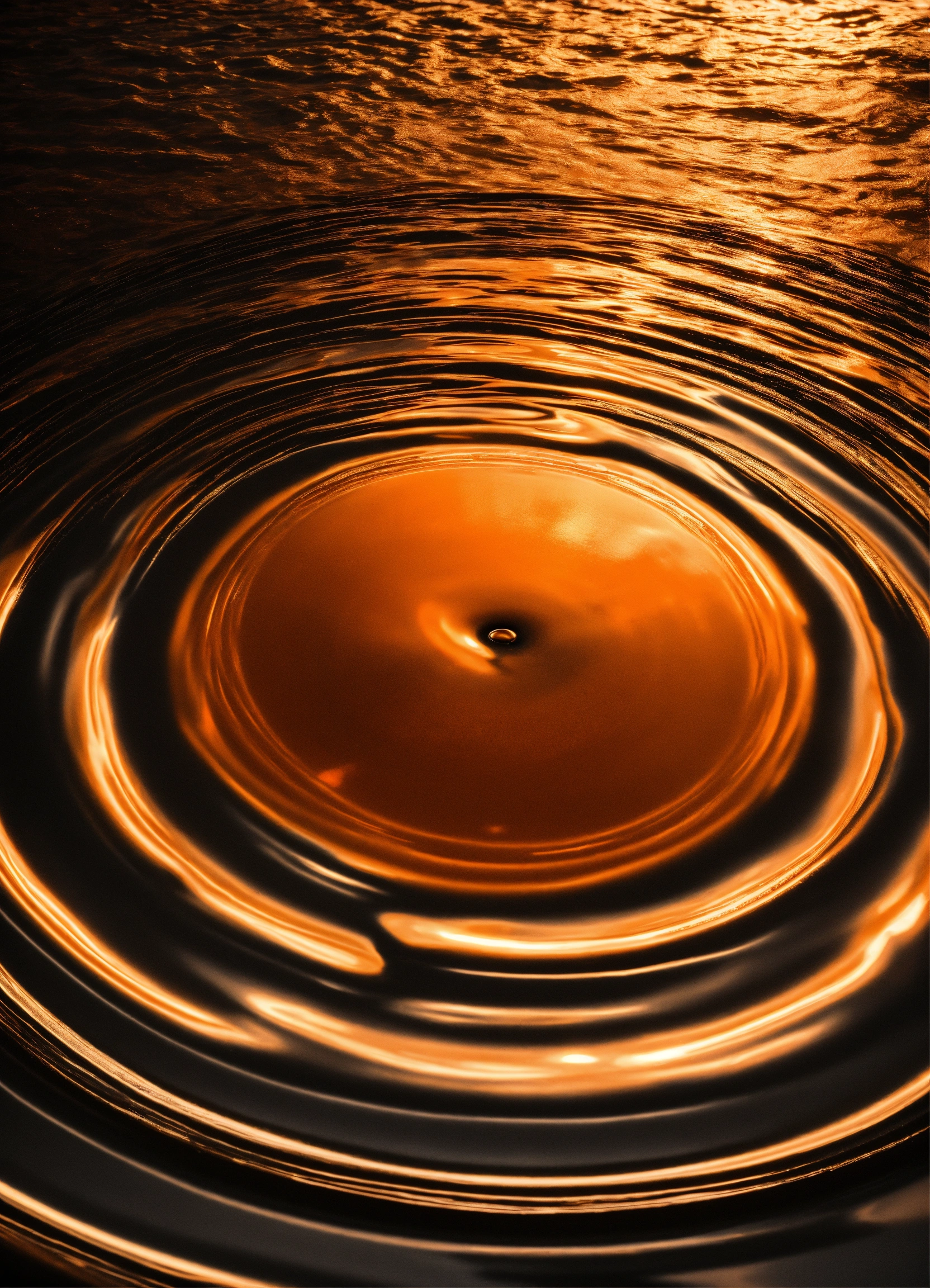 Lexica - Hyper realistic opaque orange circular metallic frozen water ...
