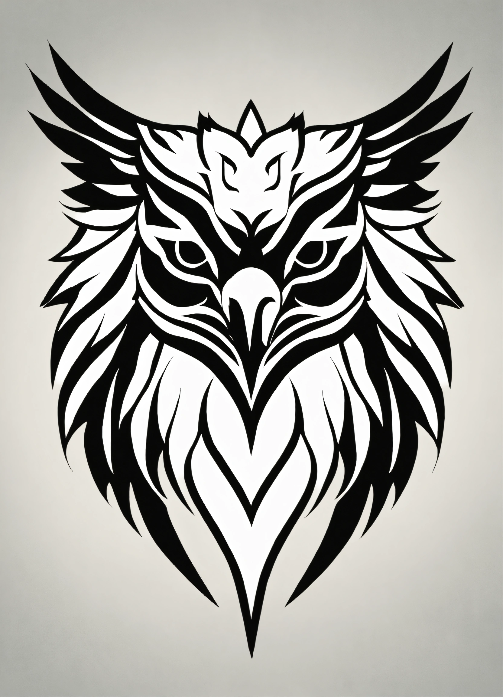 Lexica - Gryphon griffon head silhouette,stencil logo, icon, simple ...