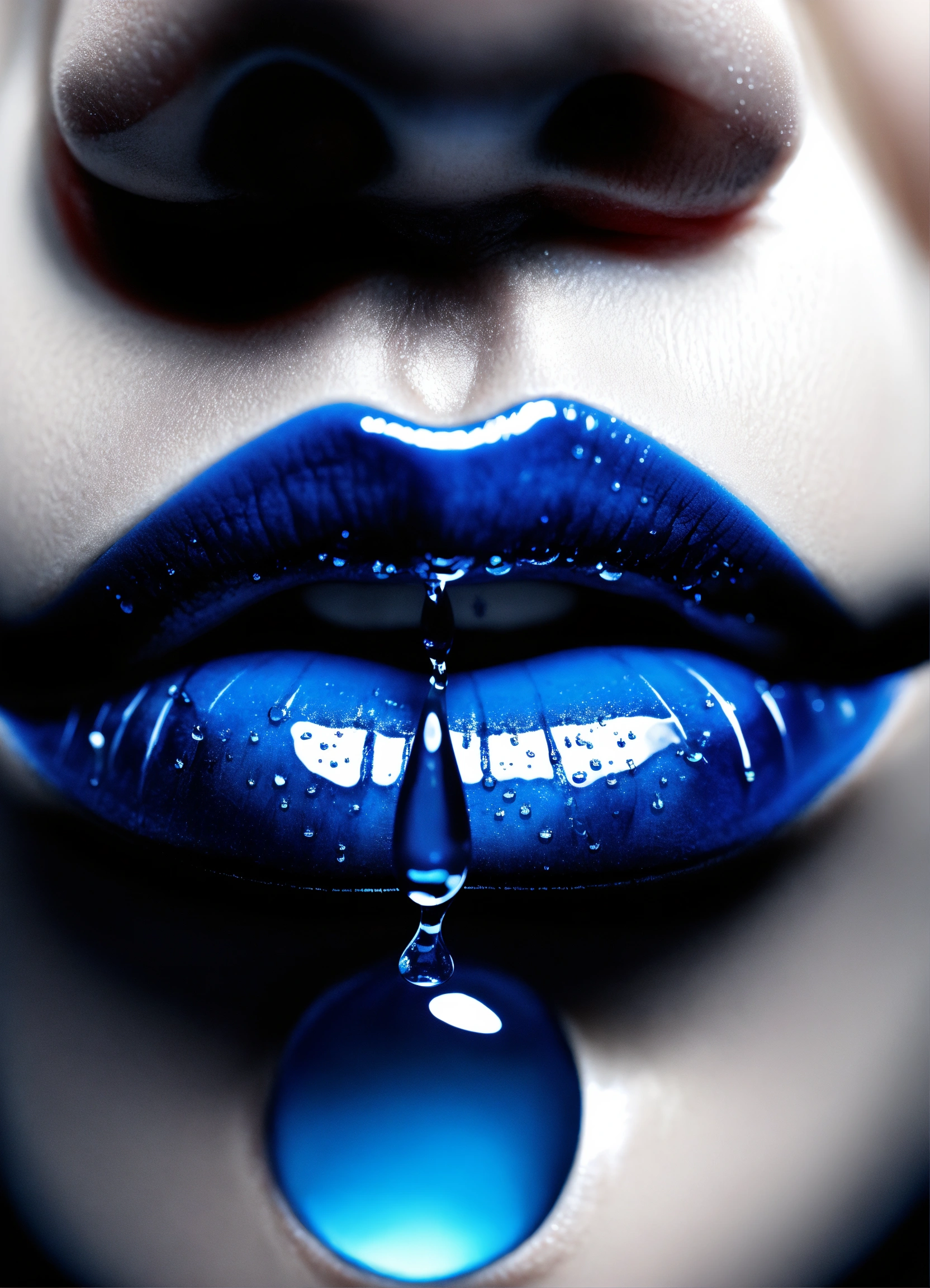 Lexica - Photorealistic, black and white, extreme close up, lips ...