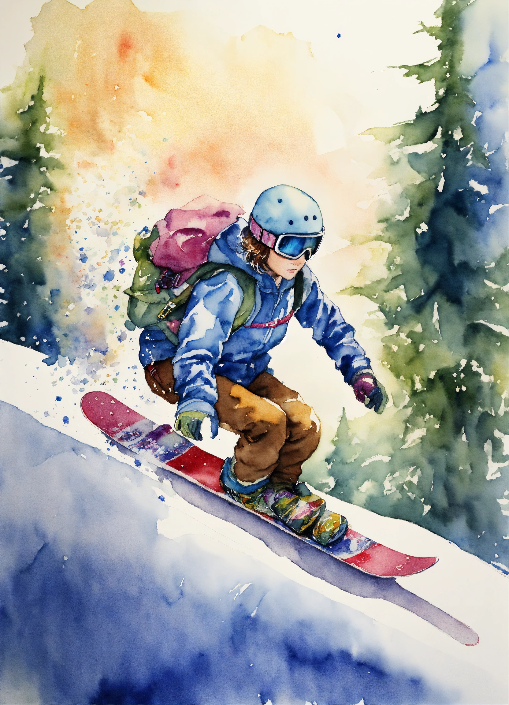 Lexica - White background, a single snowboard, fantasy, sharp focus ...