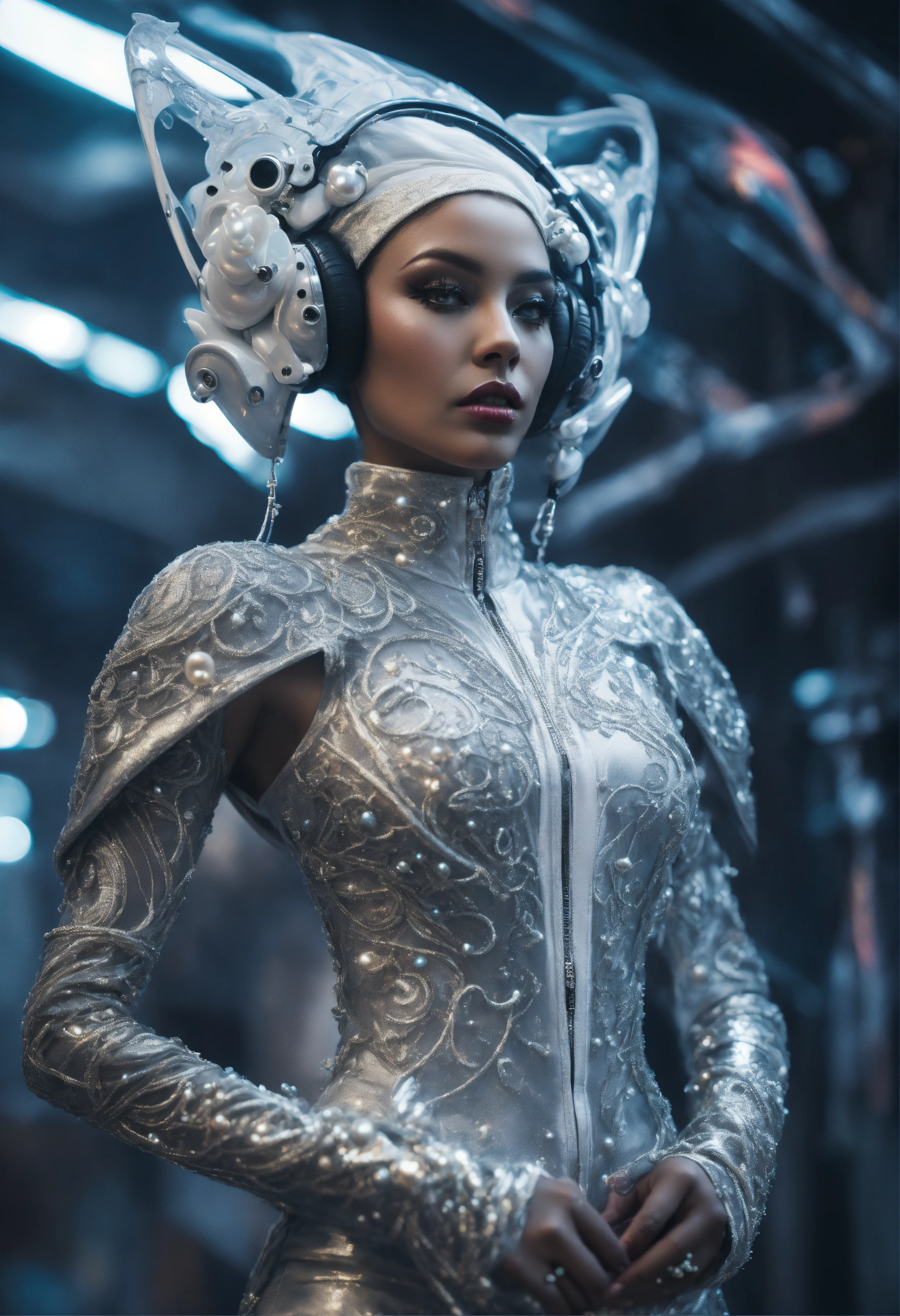 Lexica - Ethereal minimalist Alien race cybergoth fashion photography ...