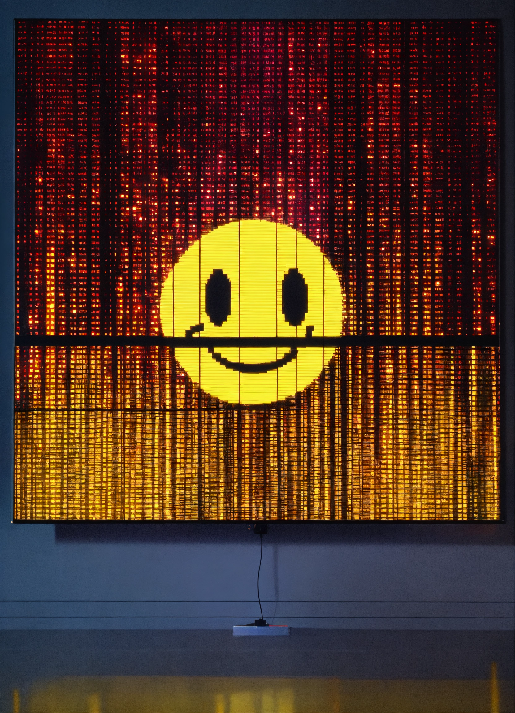 Lexica - Smiley face waveform on a big screen pixar, 8k, cartoom