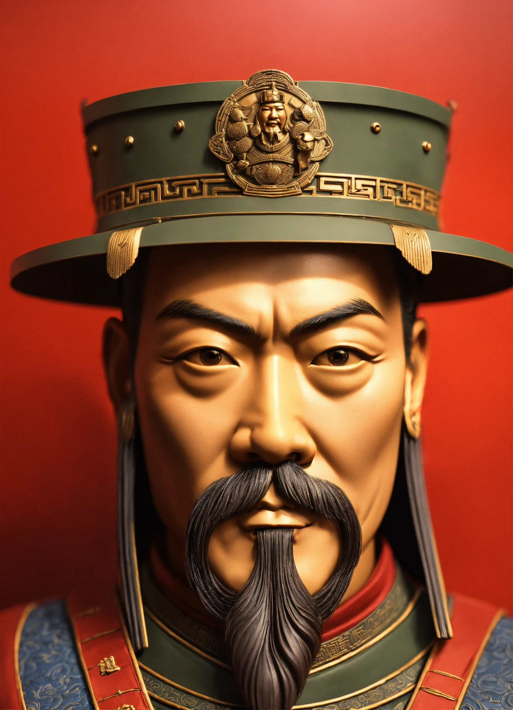 Lexica - A portrait of Chinese general Sun Tzu, 3d style