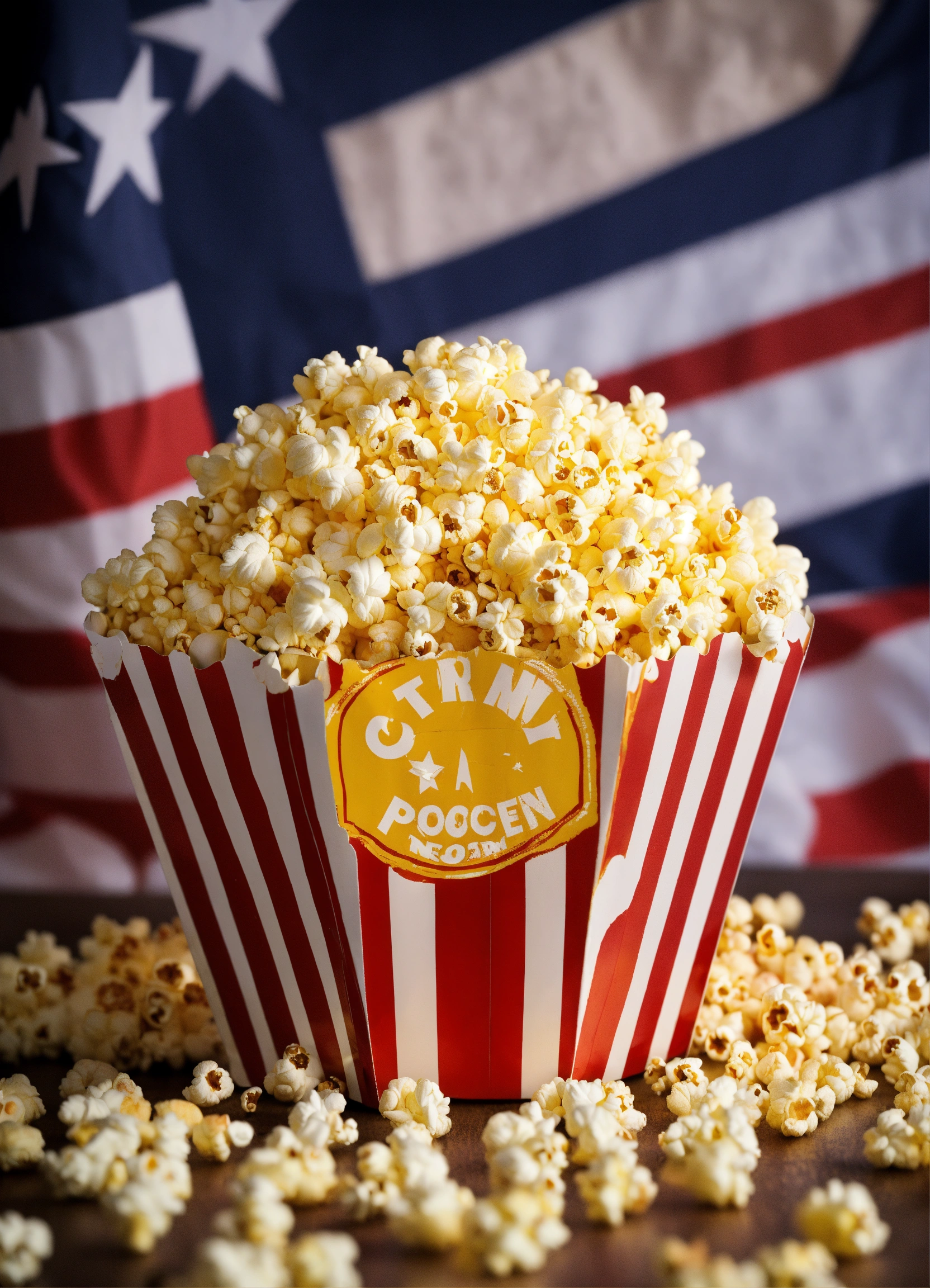 Lexica - Pentagon about to be crushed by giant popcorn