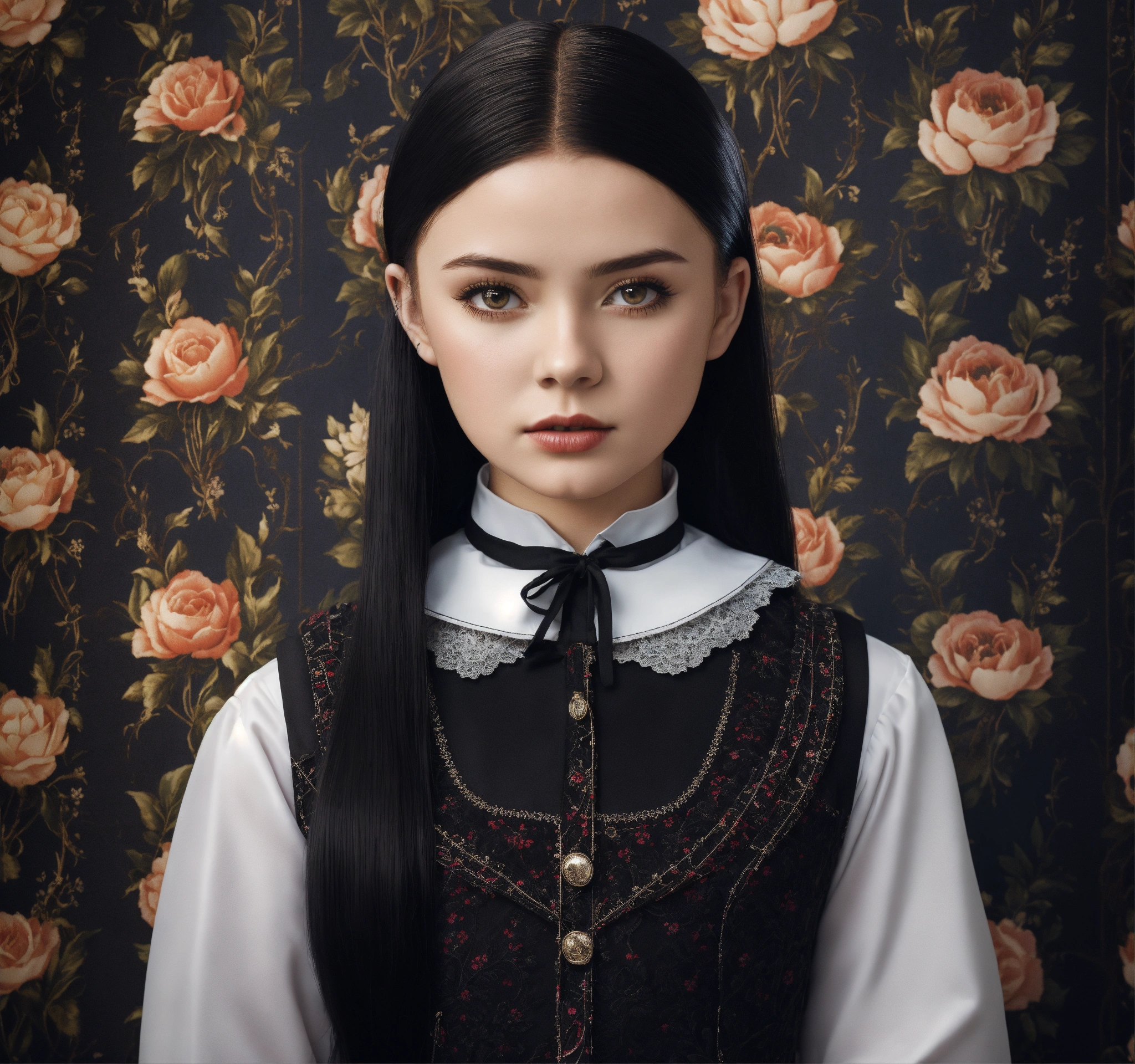Lexica - Elaborate Gothic Wednesday Adams in an elegant and intricate ...