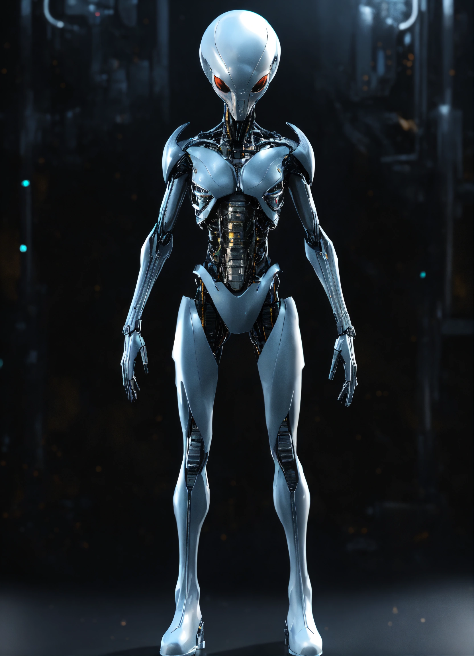 Lexica - Image of a male alien being, non-threathing, full body ...
