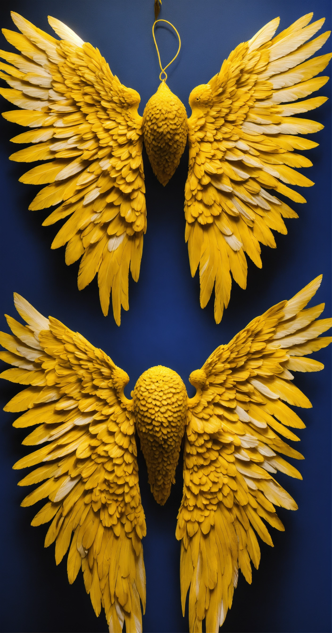 Lexica - Beautiful and perfect small angel wings in yellow with white ...