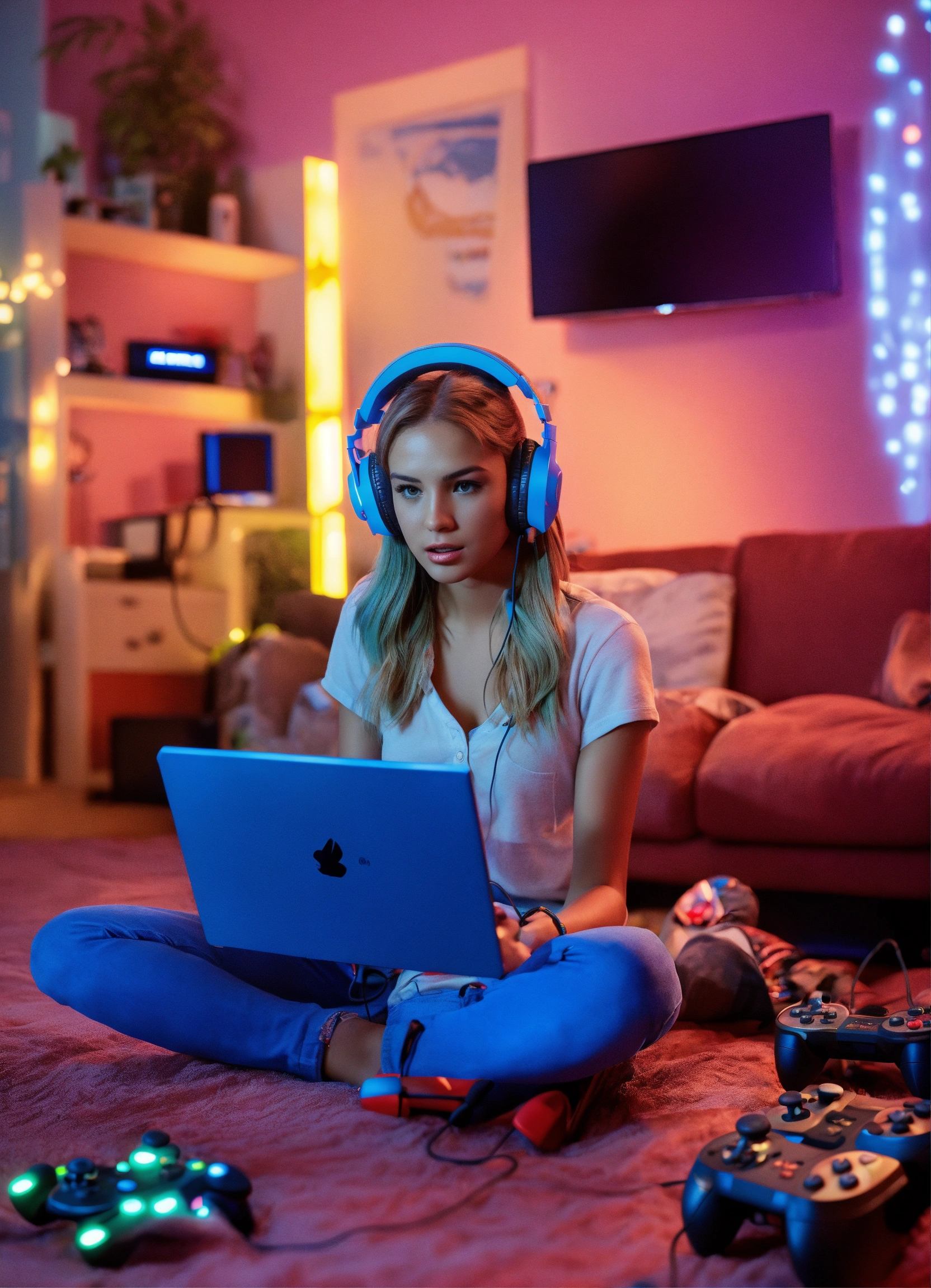 Lexica - A realistic photo, a room full of video game consoles, a very ...