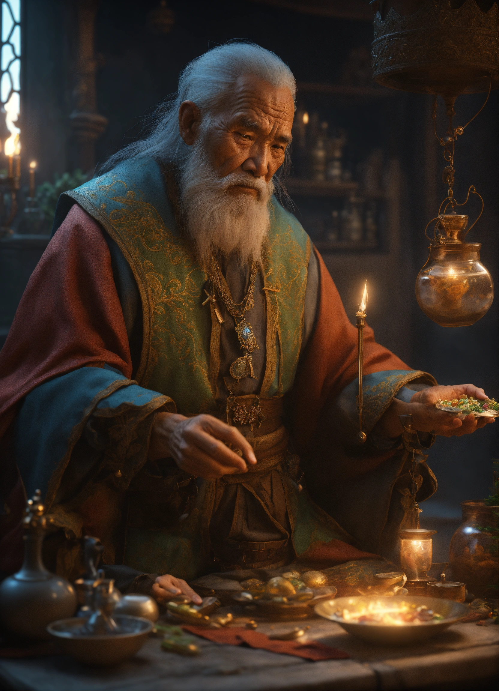Lexica - Medieval sorcerer, giving medicine, old man philippines ...