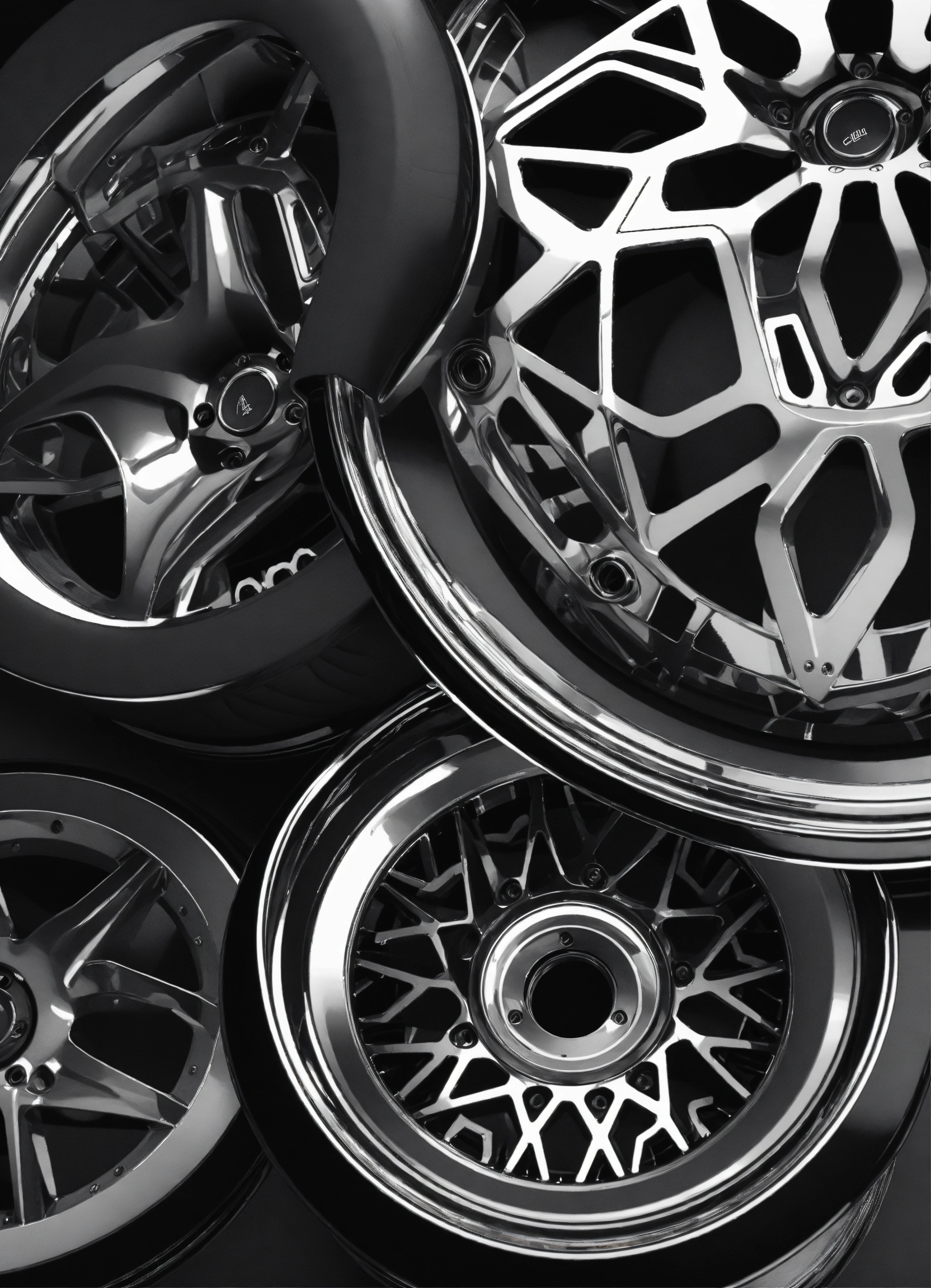 Lexica - Wheels pattern, rims, rendered in unreal engine, technology ...