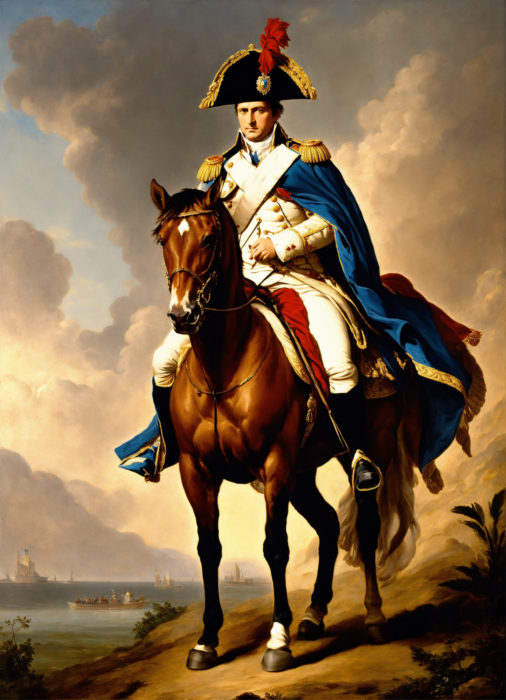 Lexica - The painting of Emperor Napoleon Bonaparte depicts him with ...