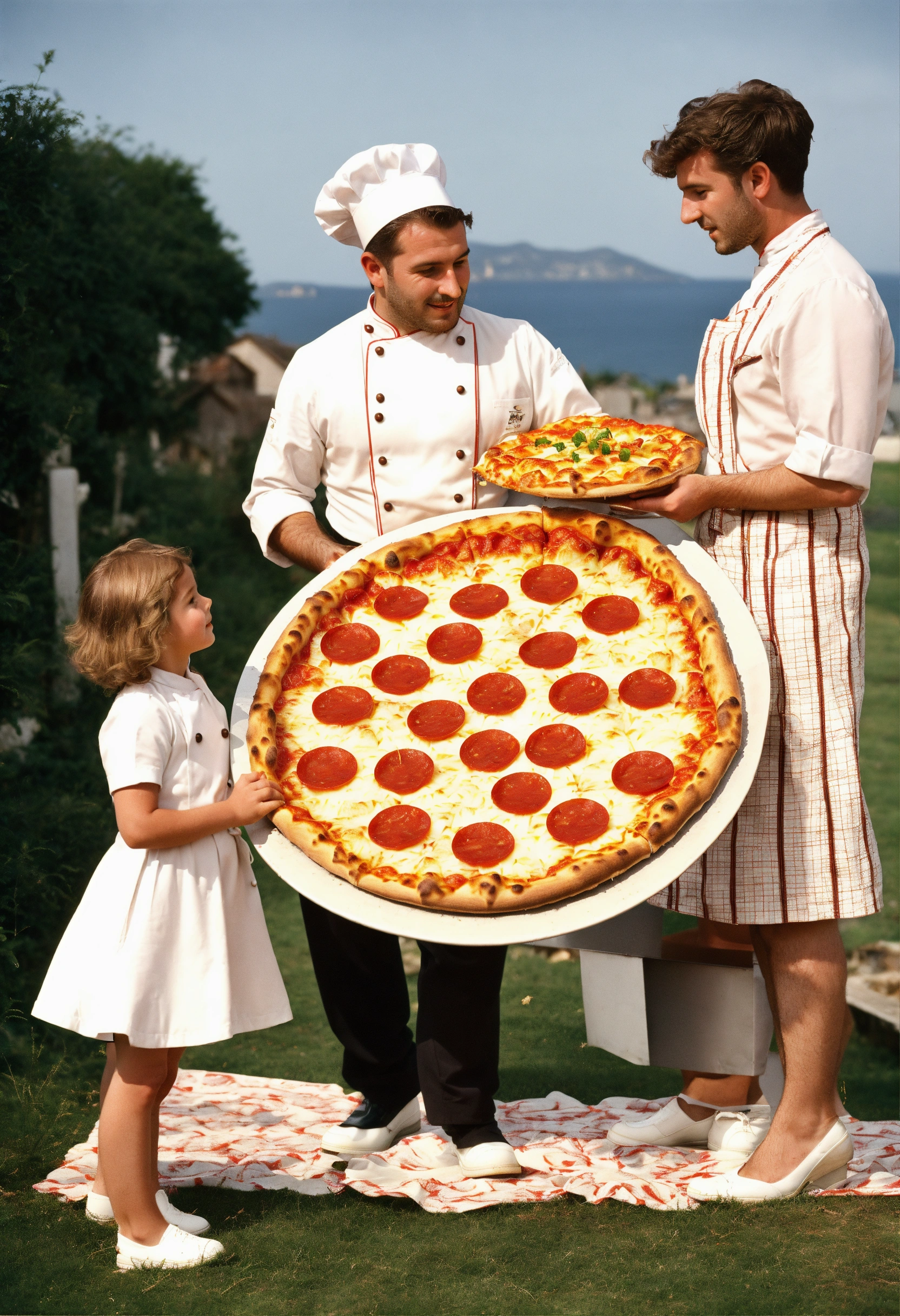 Lexica - A stereotypical Italian chef aged 30 in c.1960 presenting an ...