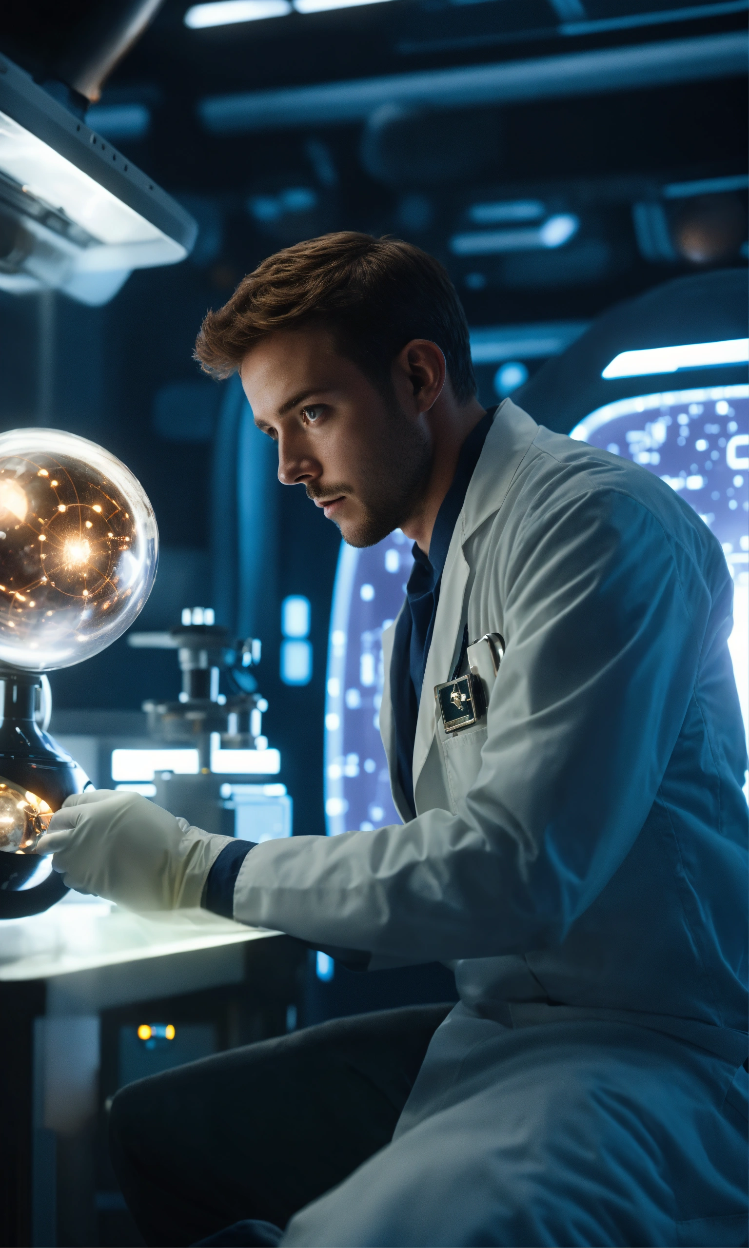 Lexica - White male clean cut Starfleet Doctor with brown hair in a ...