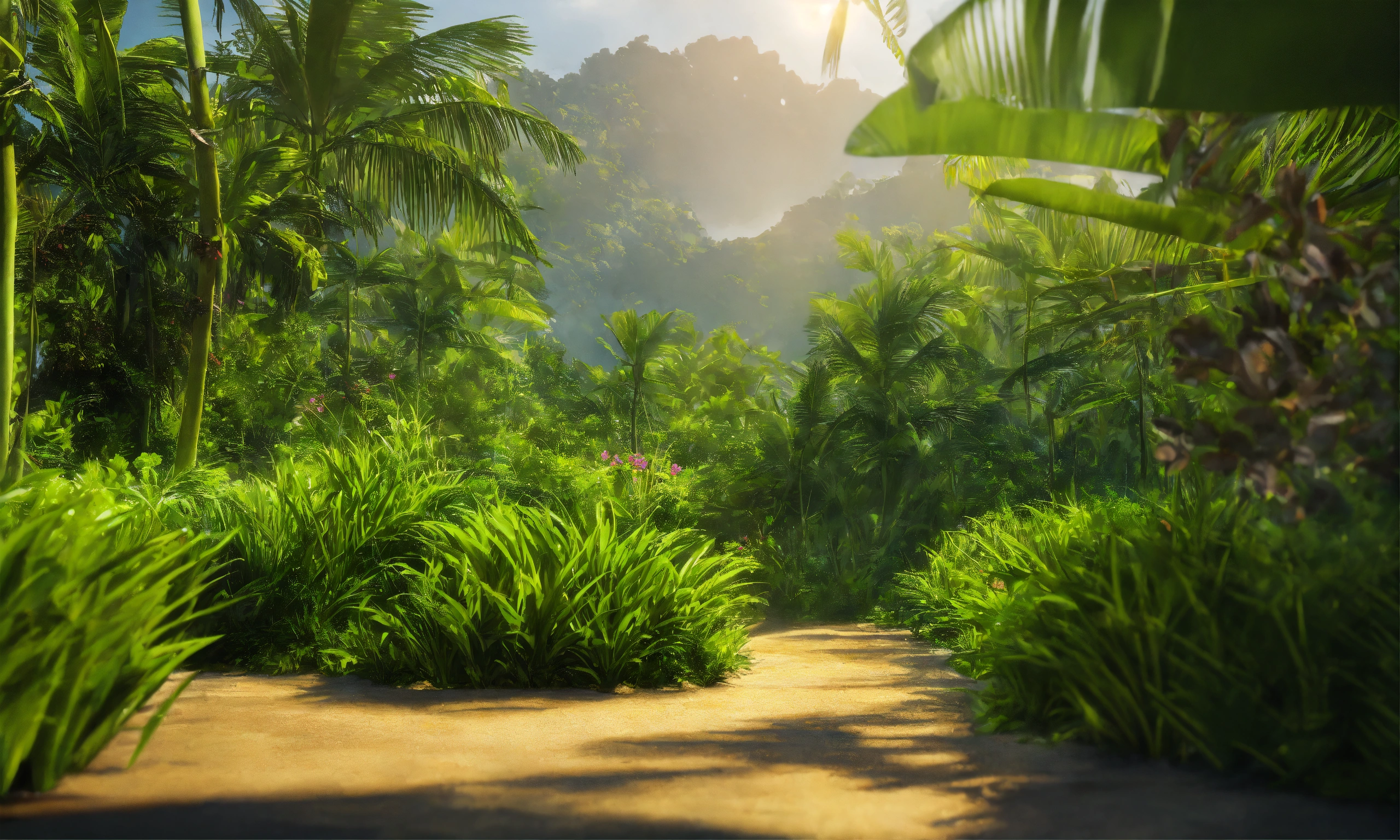 Lexica - Tropical background, hyper realistic, JOLLOFF RICE,