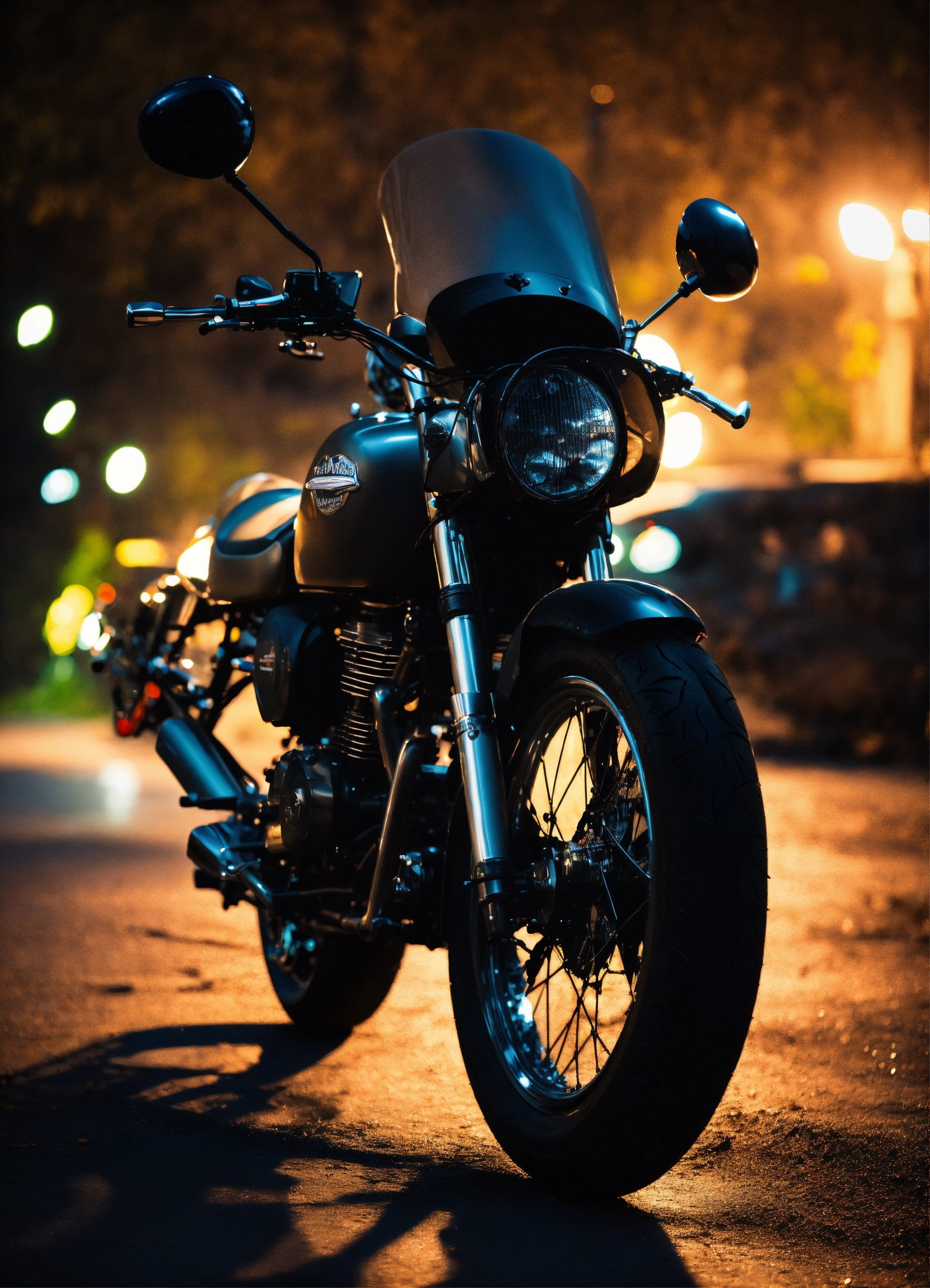 Lexica - Raising motorcycle which dropped to the earth in pitch-black ...