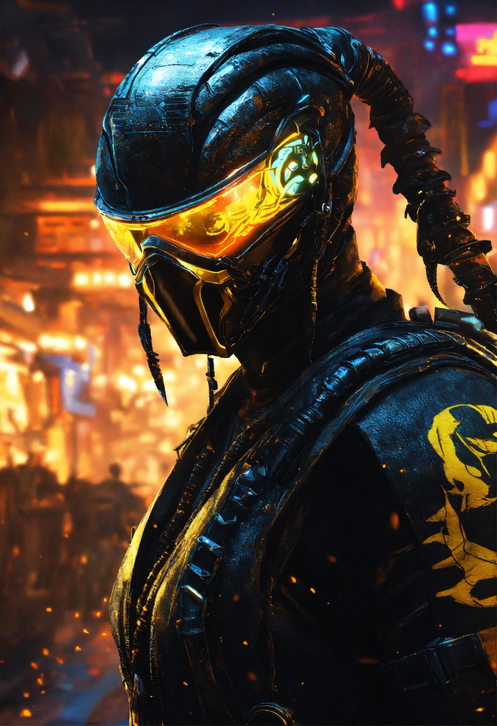Lexica - Cyber punk, background, cyber punk scorpion mortal kombat