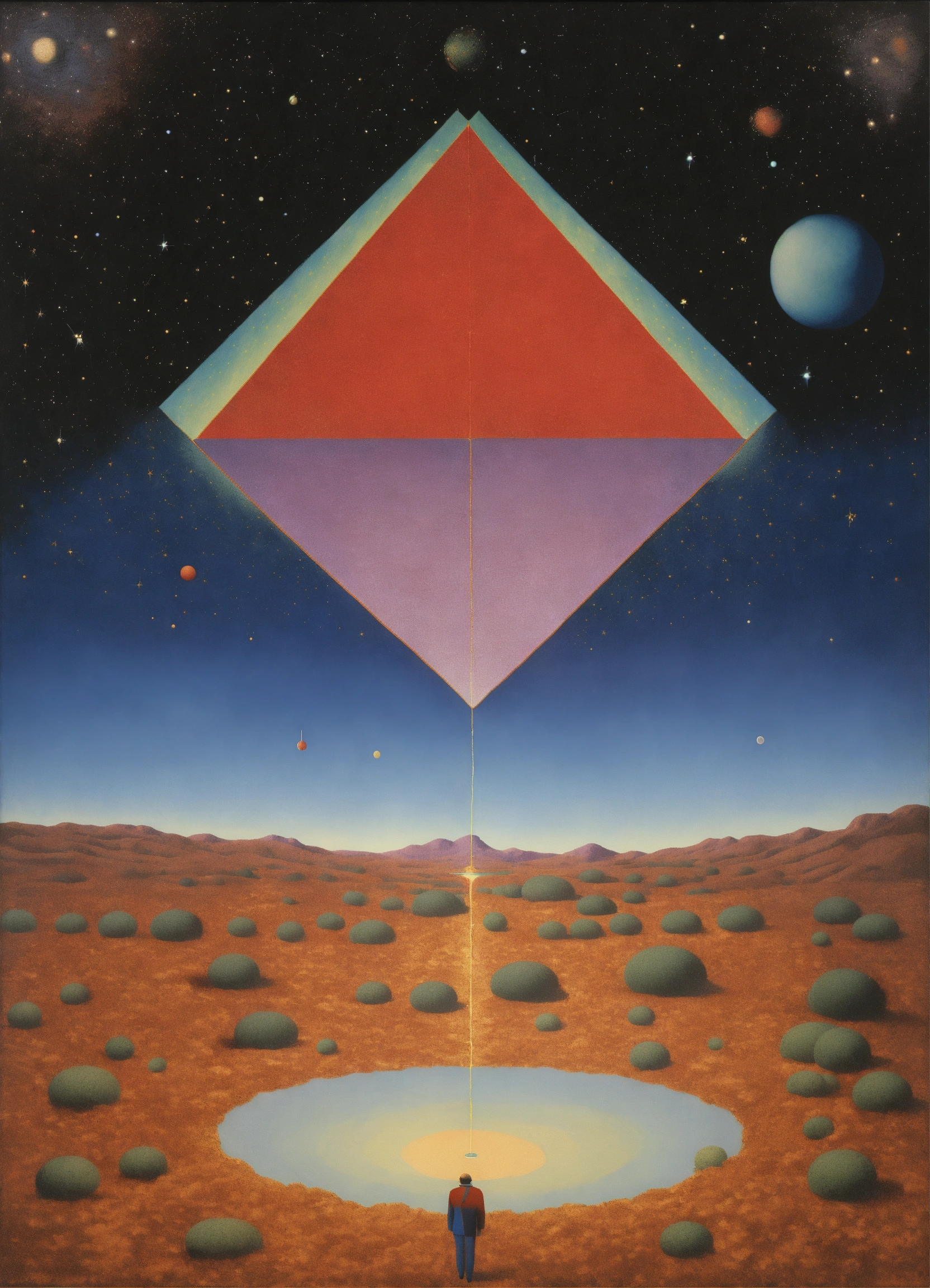 Lexica - Outline of small human body gazing into the 4 corners of the ...