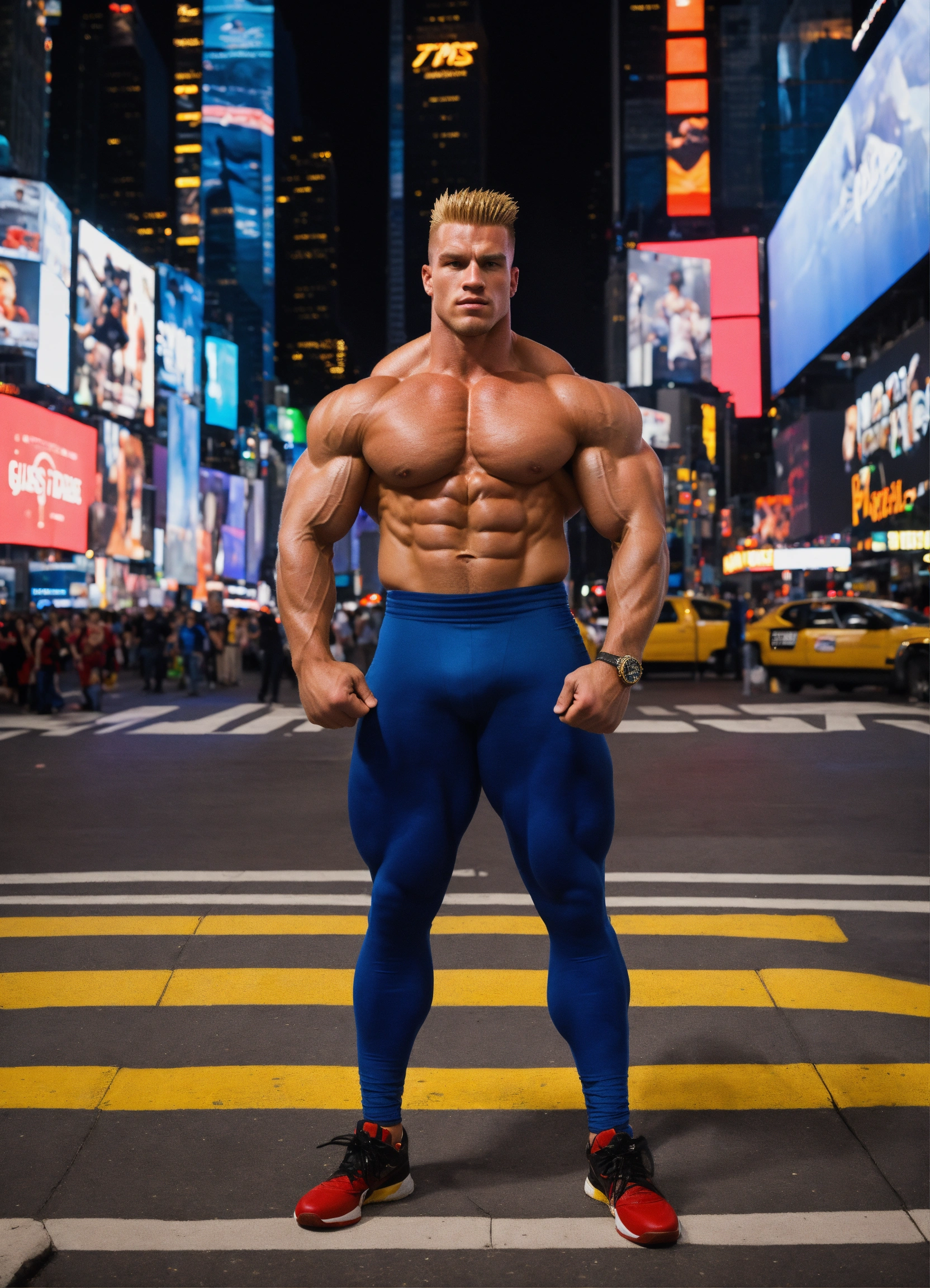 Lexica - 30-year-old man with big muscles, Guile from Street Fighter ...