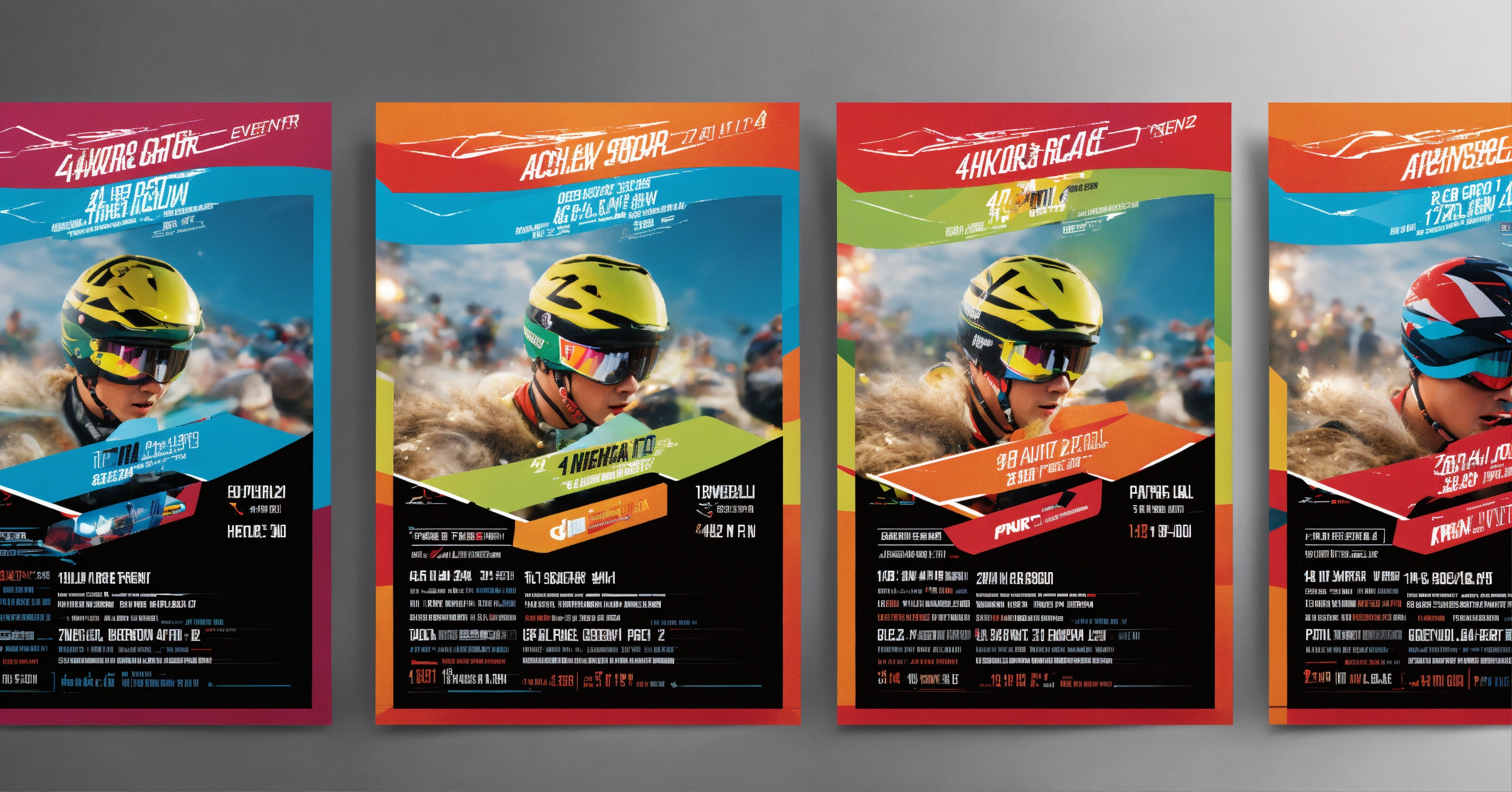 Lexica - 4 events race flyer