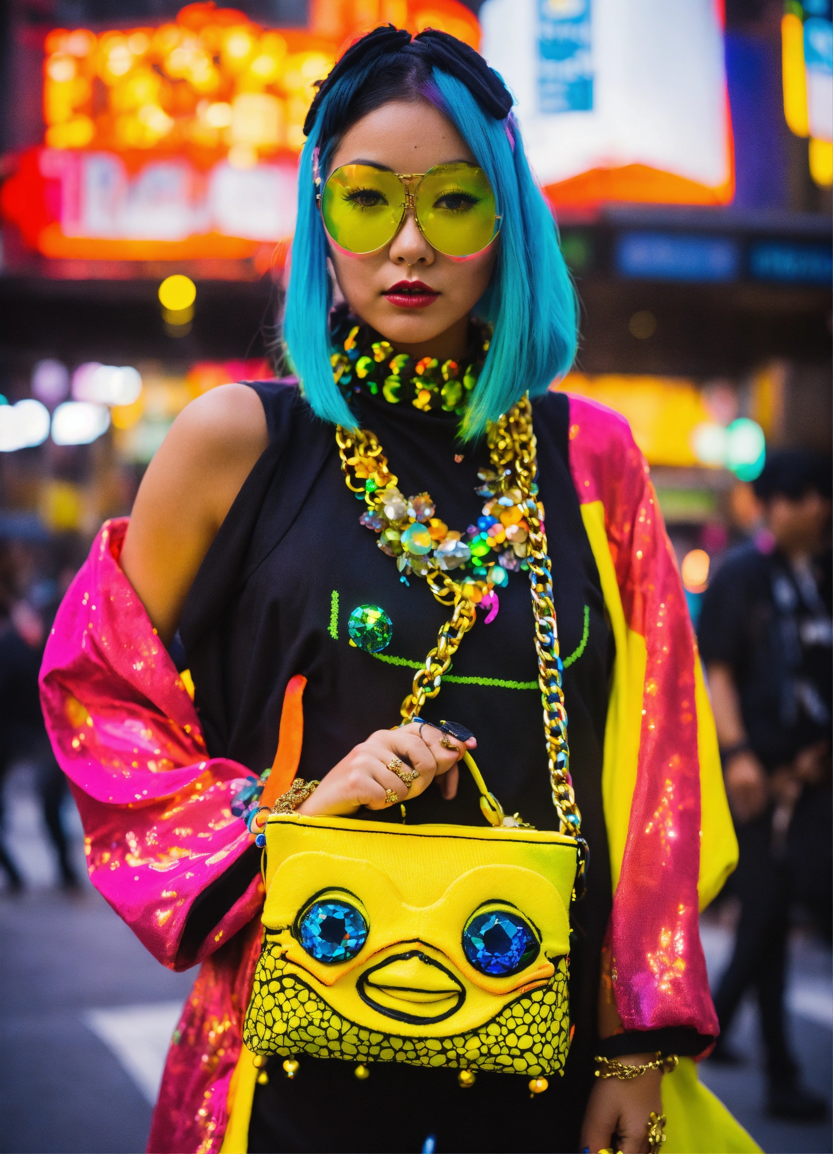 Lexica - Fashion Shoot at Shibuya Crossing of Colorado Festival Raver ...