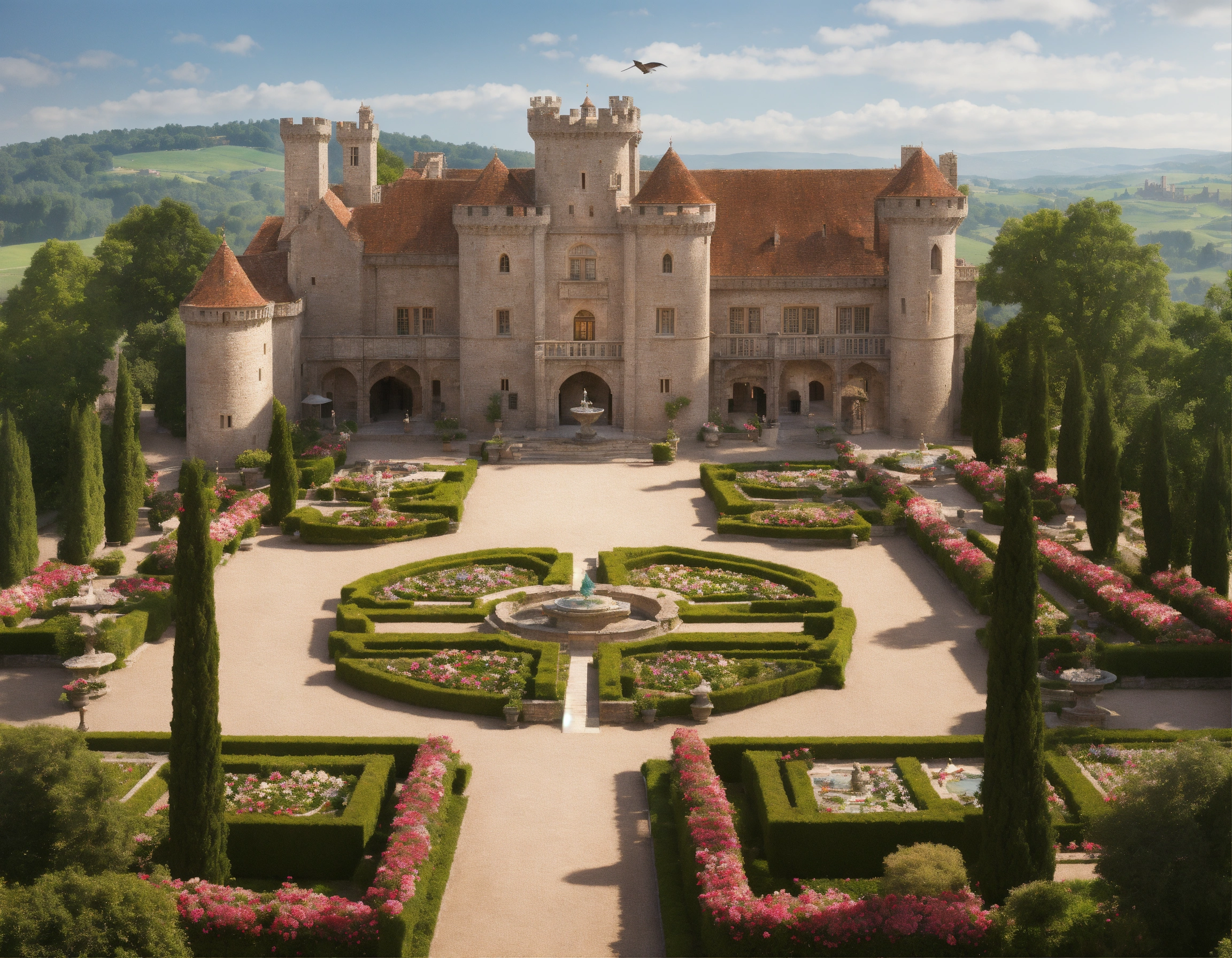 Lexica - Ultra realistic, photorealistic, palace of roses, medieval ...