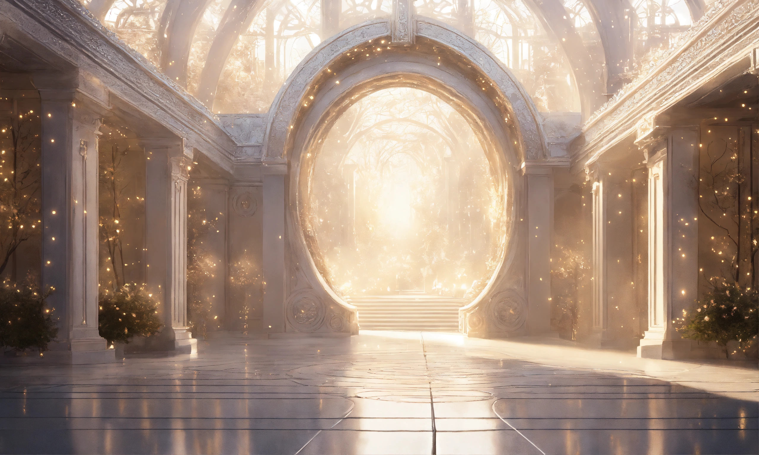 Lexica - A white space environment. This image is fantasy and conveys ...